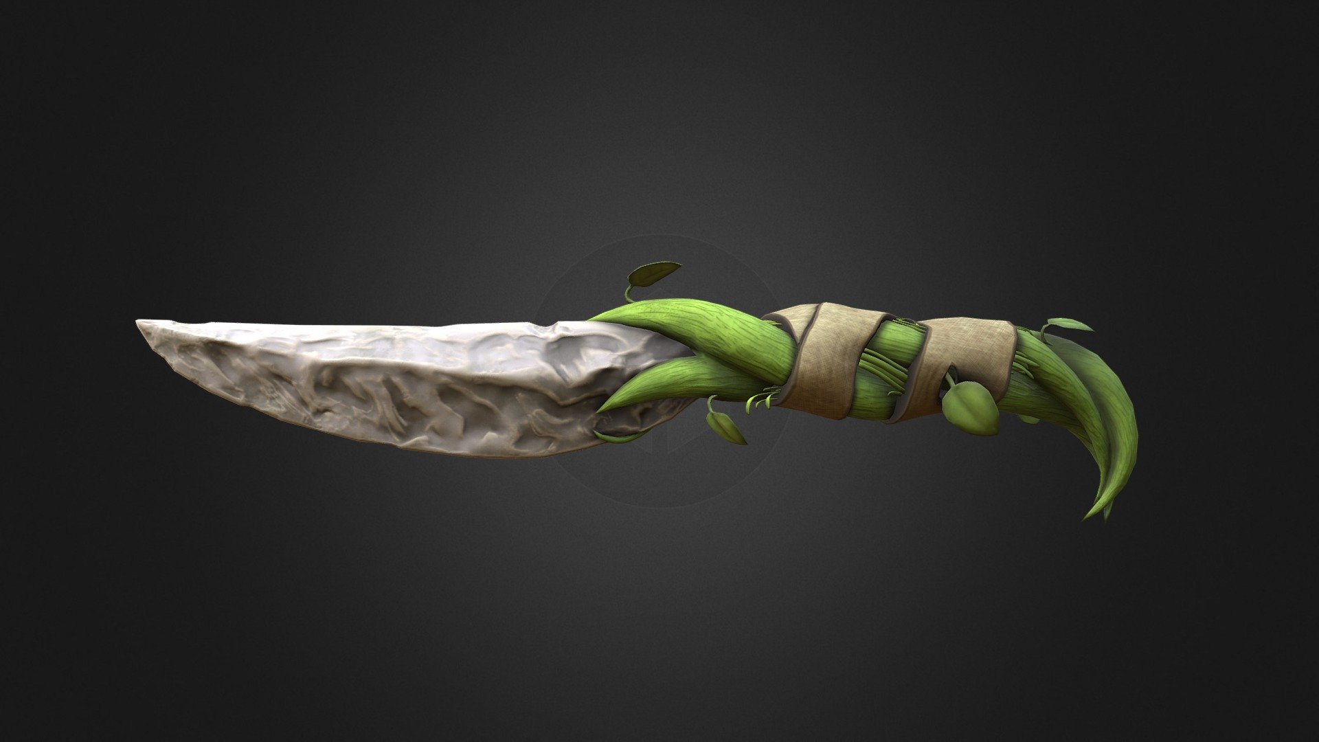 Primitive stone knife - 3D model by Kepr [2e5e1fb] - Sketchfab