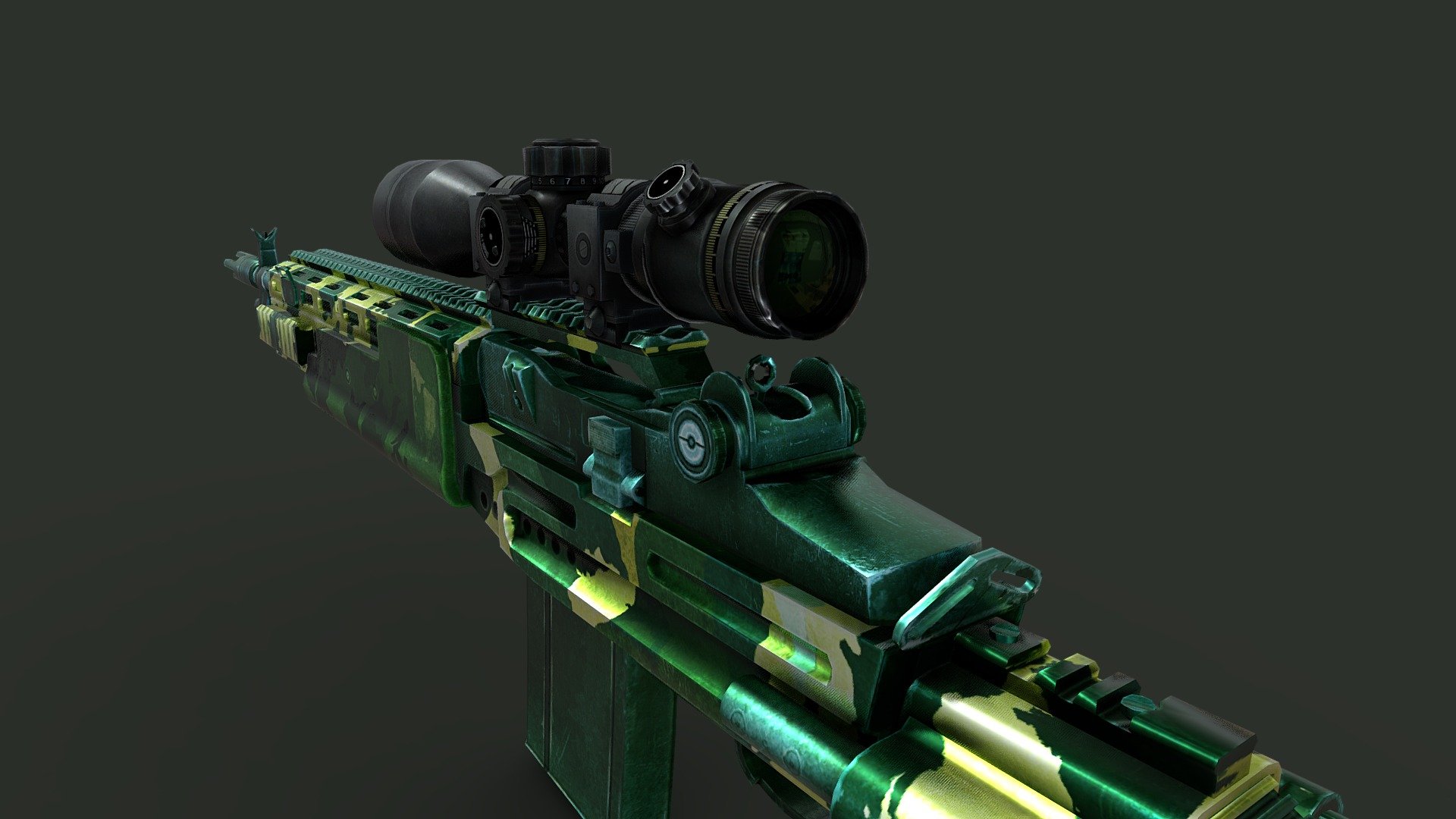 MK 14 ENHANCED BATTLE RIFLE | DMR |FOREST CAMO| - Download Free 3D ...