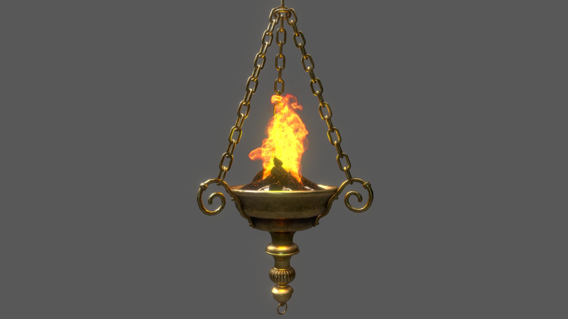Medieval Lighting - Ceiling Blazier - Buy Royalty Free 3D model by ...