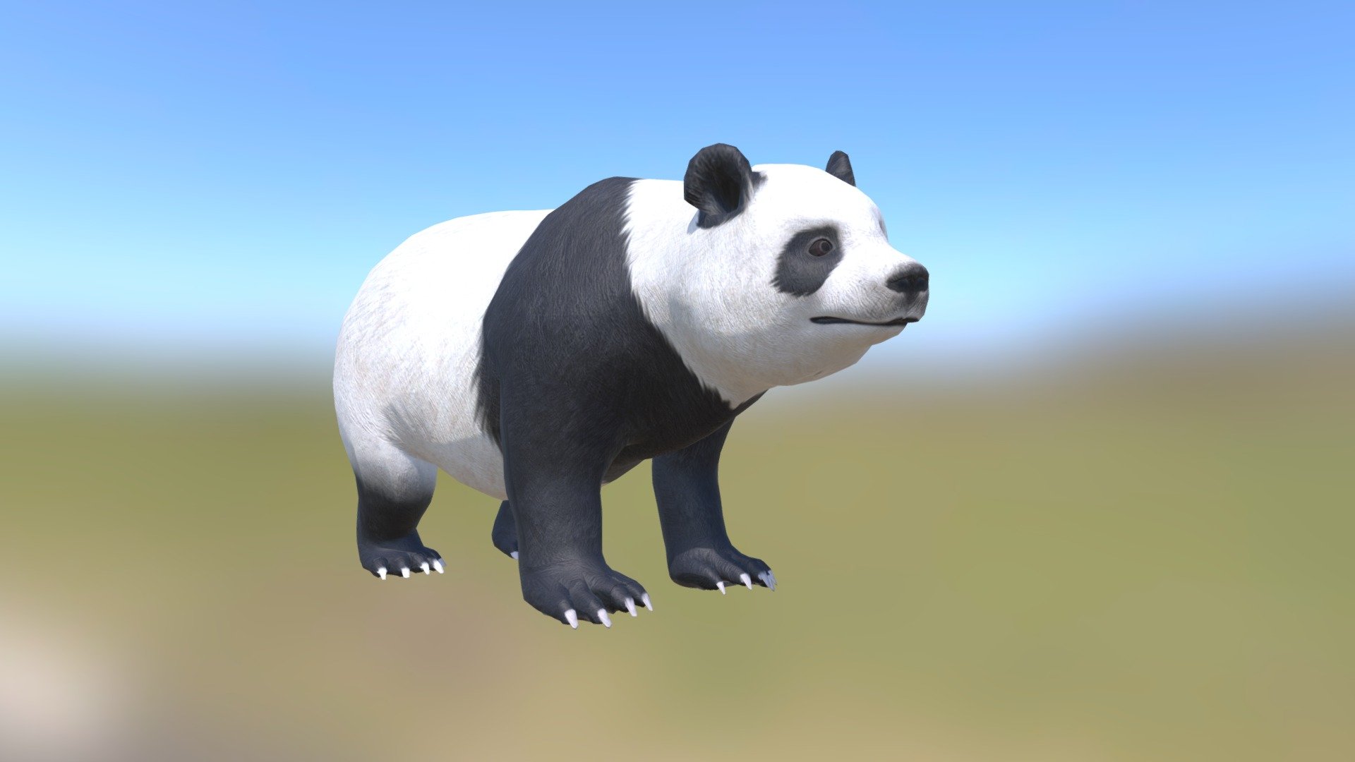 Panda Lowpoly AR VR Fully Rigged Animated - Buy Royalty Free 3D model ...
