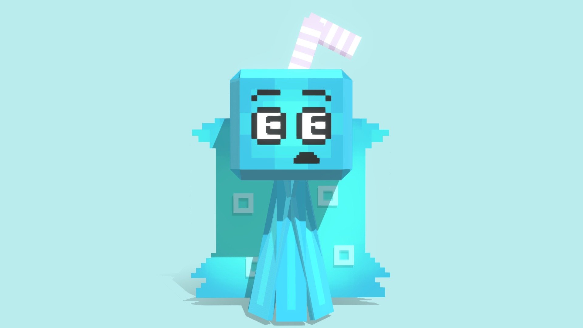 Minecraft OC Sprunki Aqua - Download Free 3D model by RavenBlox ...