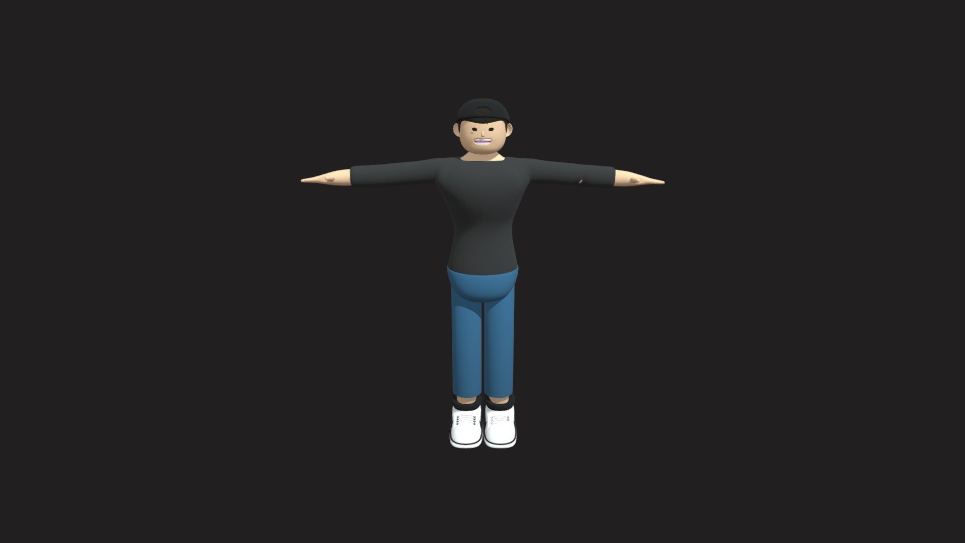 A Basic Low-Poly Male Character - Download Free 3D model by Komail ...