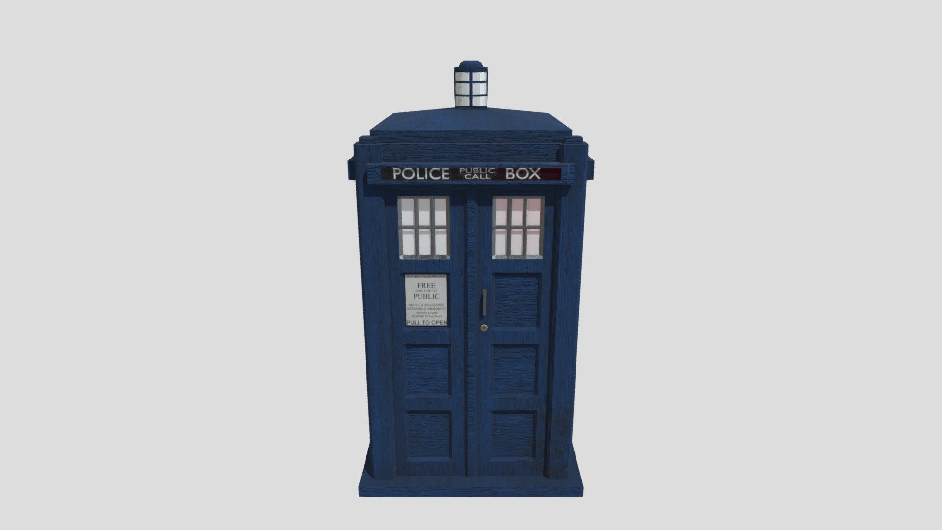 TARDIS - Download Free 3D model by Moonshiner [2e64786] - Sketchfab