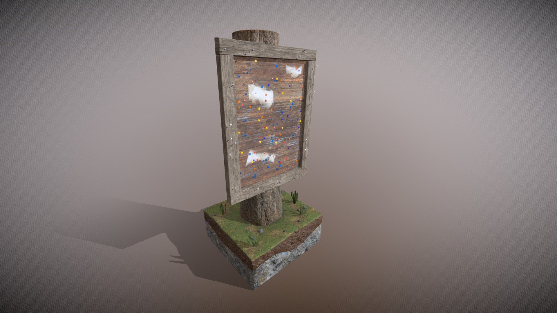 Tree Notification Board - Buy Royalty Free 3D model by Eric Bu ...