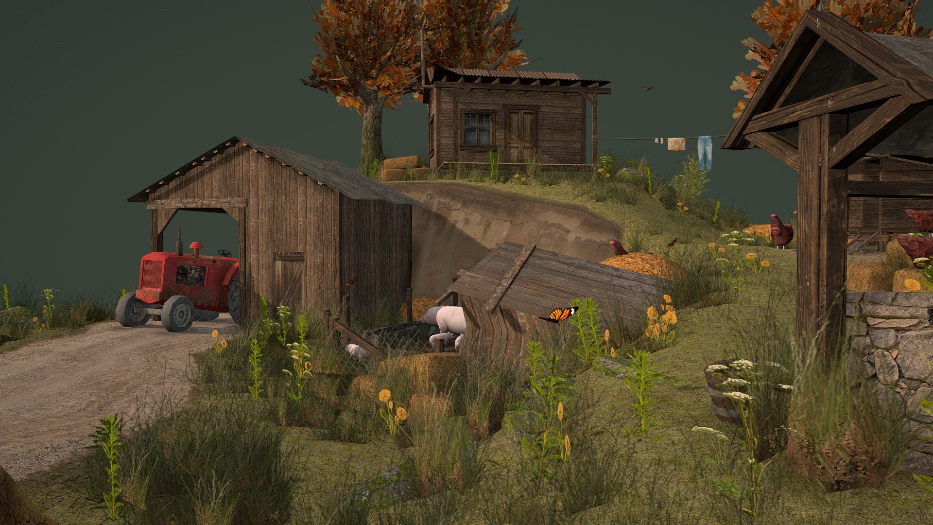 DAE Diorama – Small Farm Diorama - Download Free 3D model by Zsófia ...