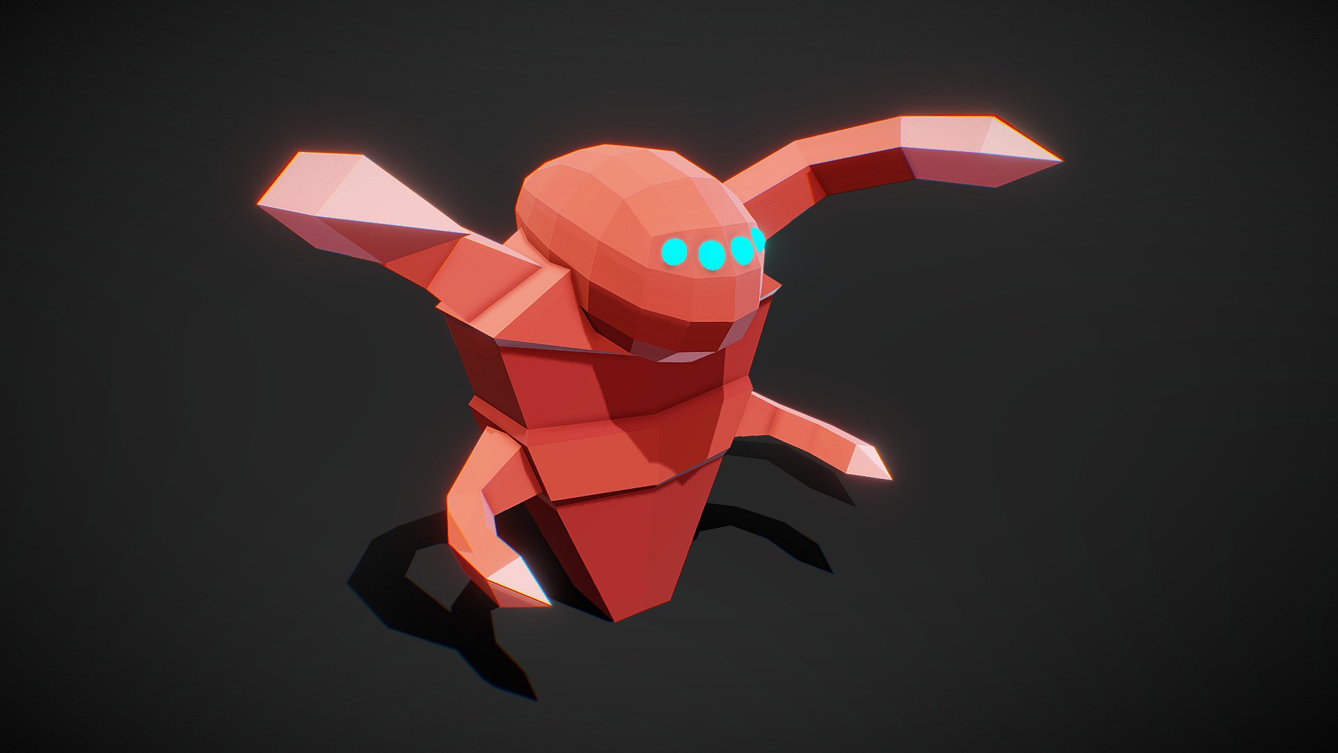 Clawer - Low Poly Monster - 3D model by Roughnerds Studios (@roughnerds ...