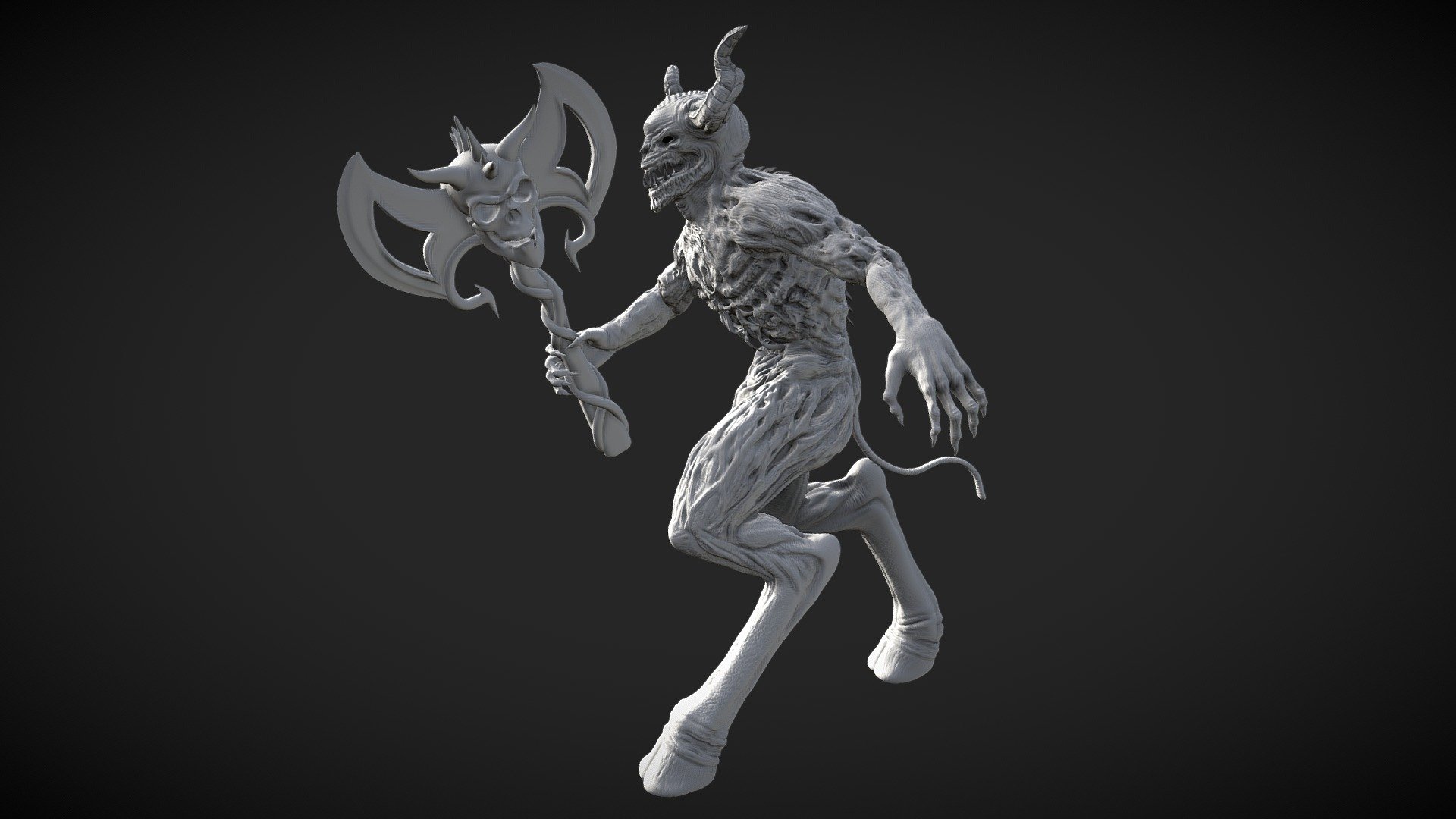 Demonic Creature - 3D model by Heliona [2e6b10c] - Sketchfab