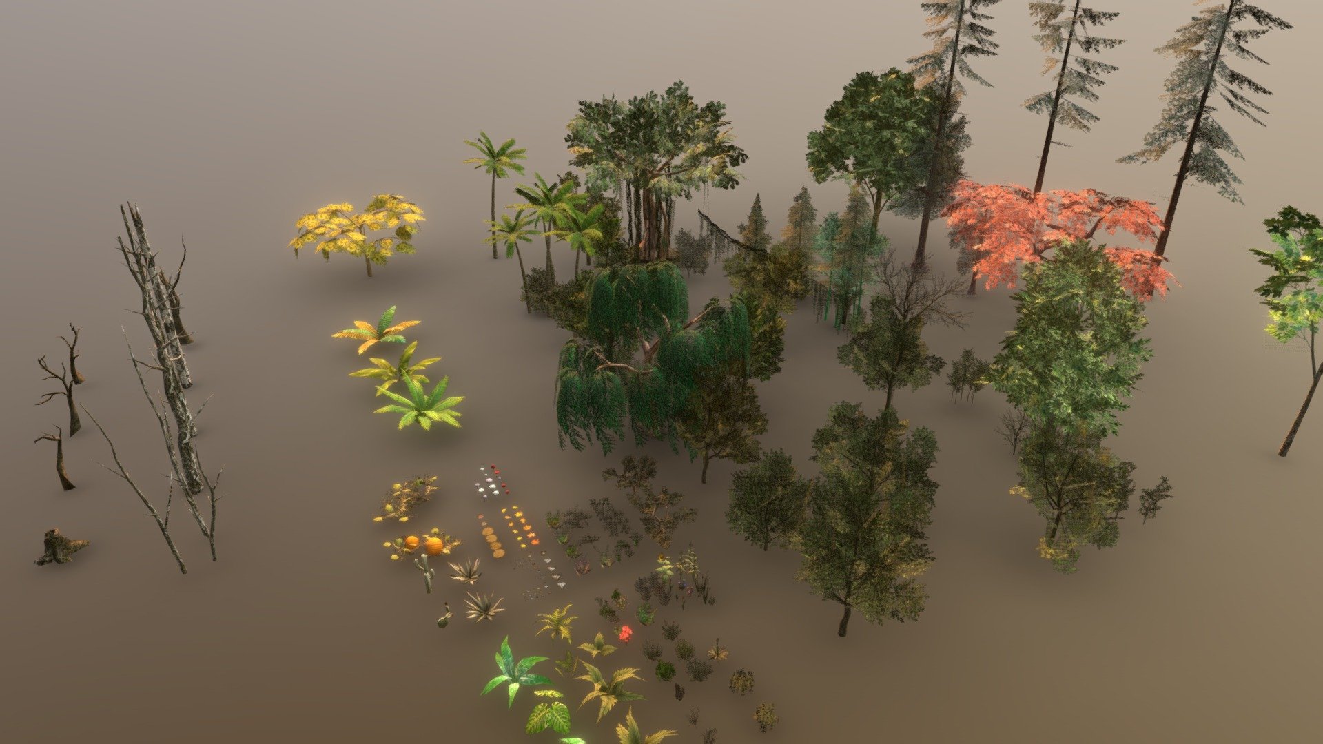Trees & Bushes Pack - 3D model by Darkcom Dev (@darkcomTech) [2e6d8df] - Sketchfab