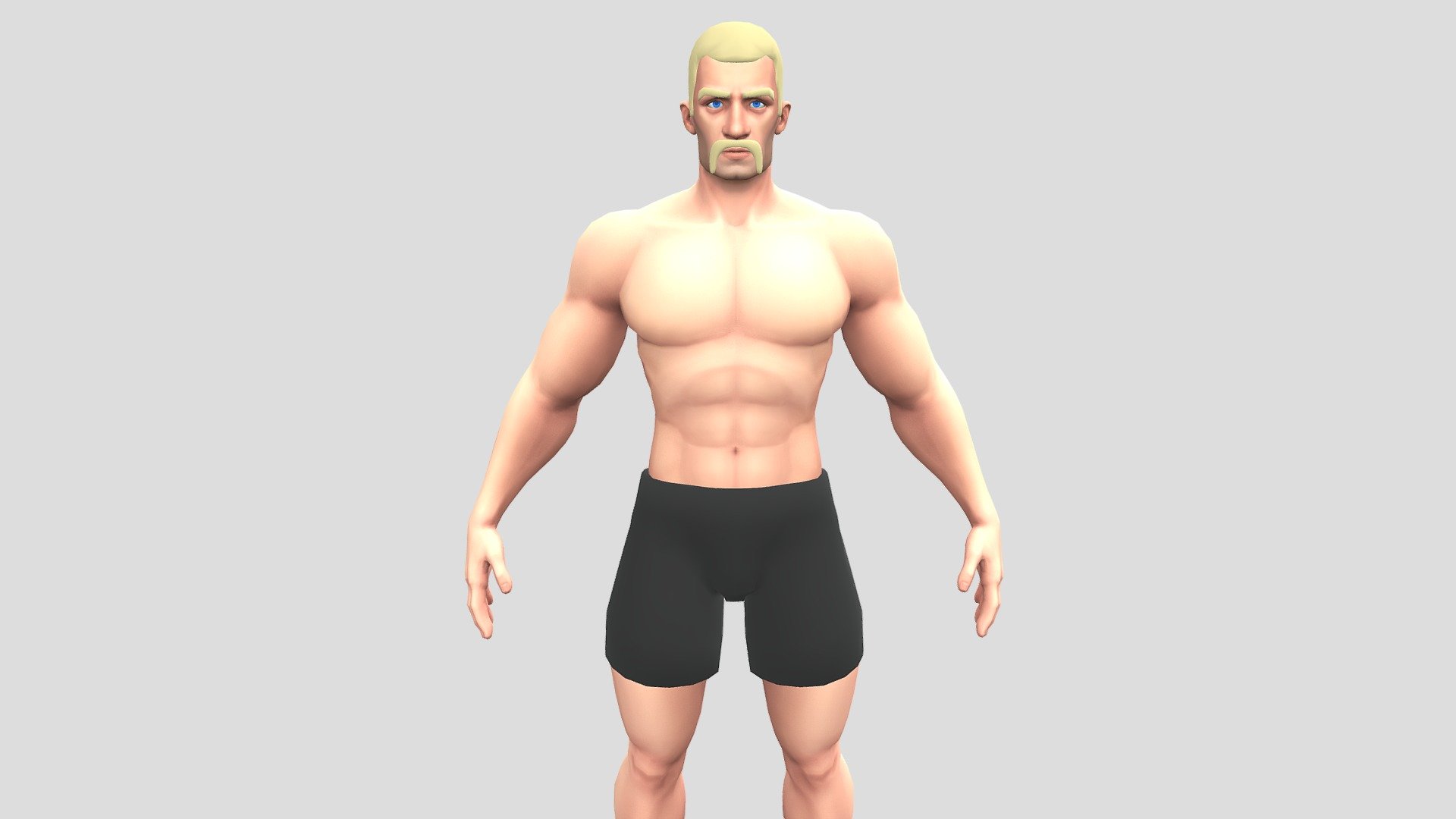 Cartoon Basemesh Male Character- Rigged - Buy Royalty Free 3D model by ...