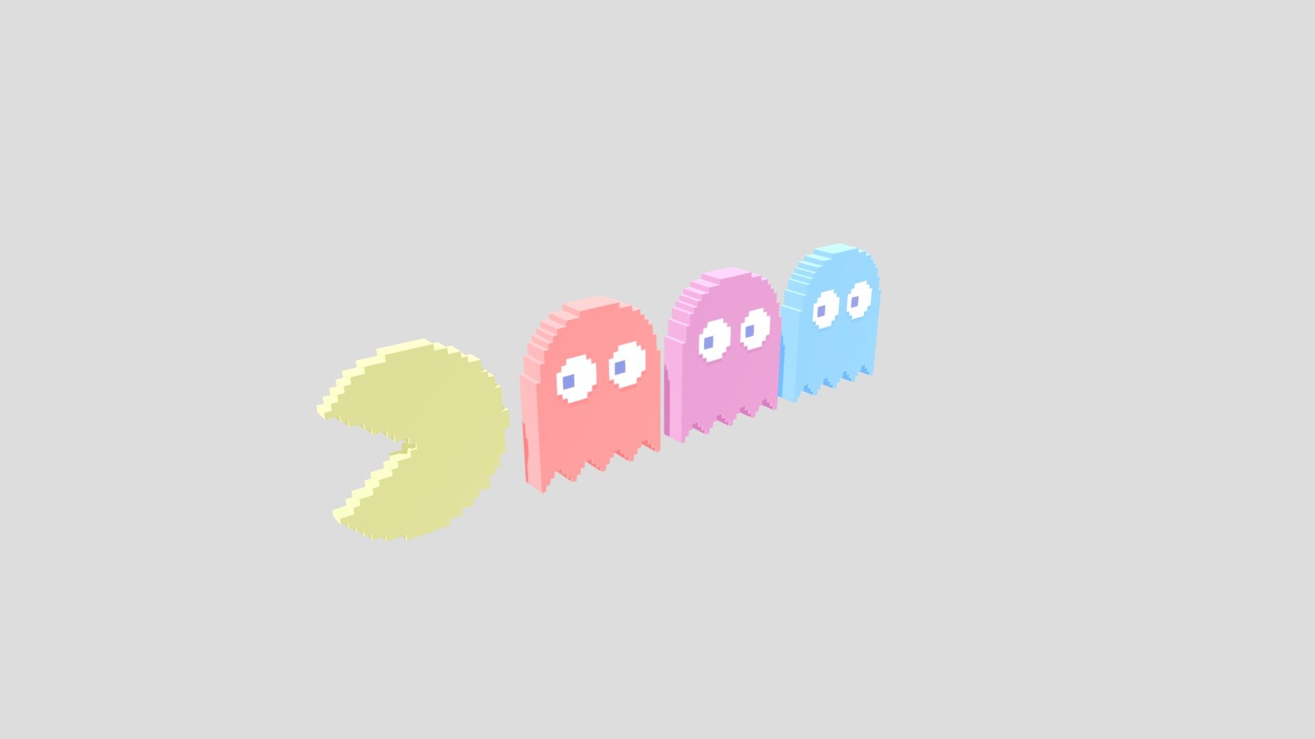 Pac-Man - 3D model by satochibi [2e7122e] - Sketchfab