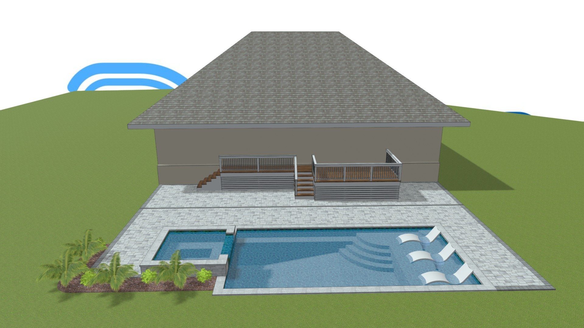 Spartina Pool Spa - 3D model by Diamond Pools and Spas (@DiamondPools ...