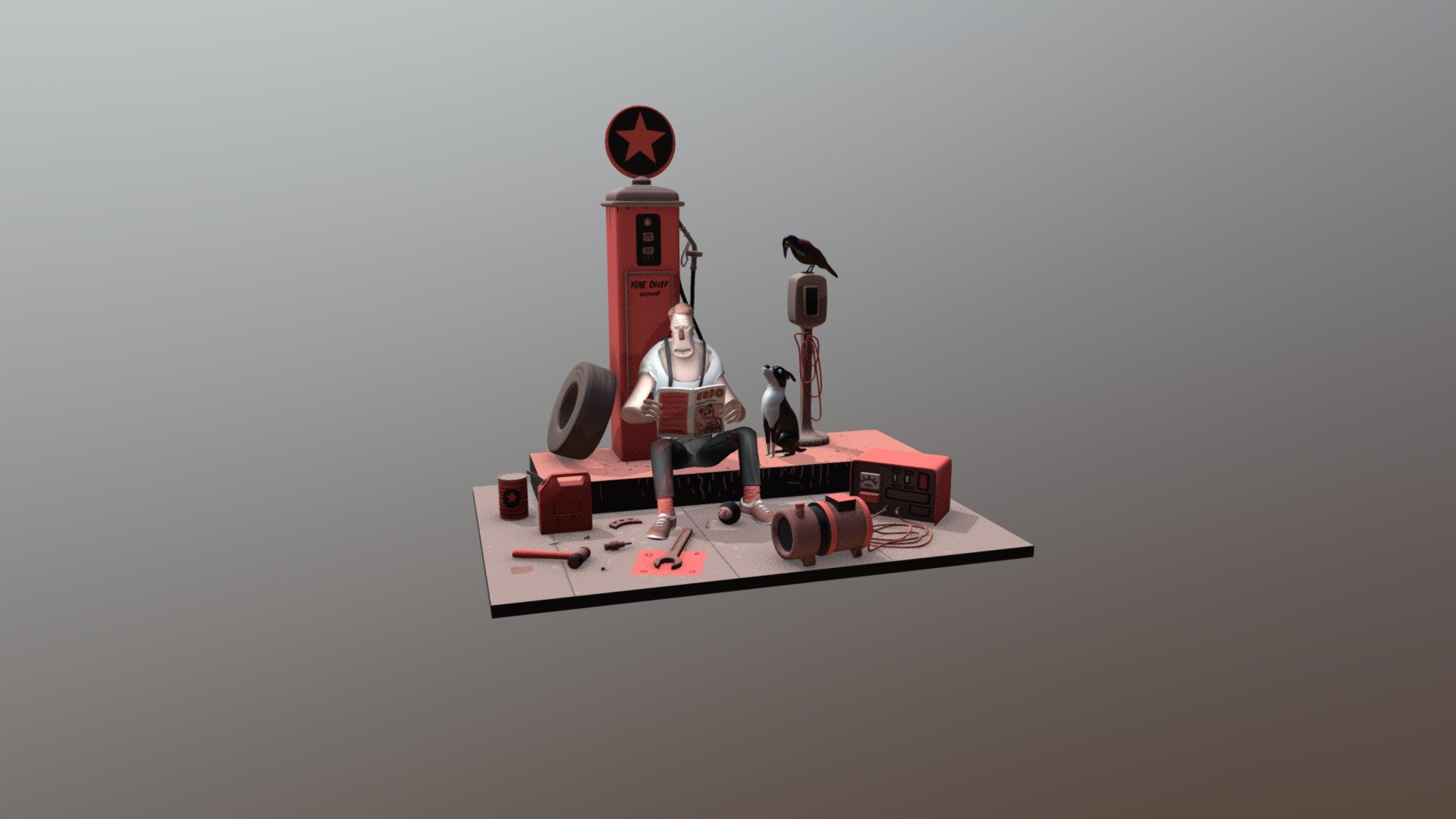 Topo magazine in 3D - 3D model by morulon [2e718e9] - Sketchfab