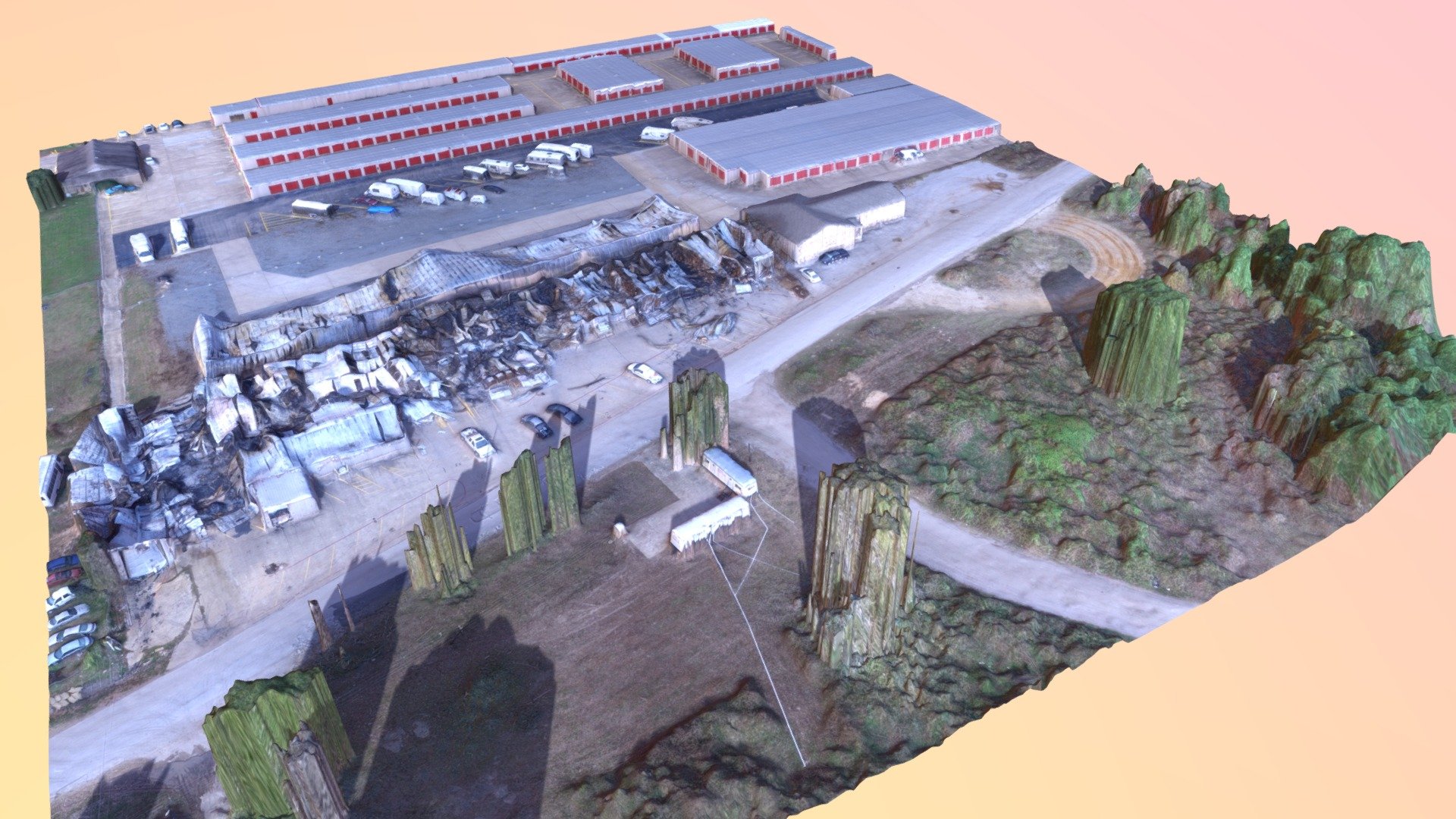Fire Scene - 3D model by konradkern [2e71964] - Sketchfab