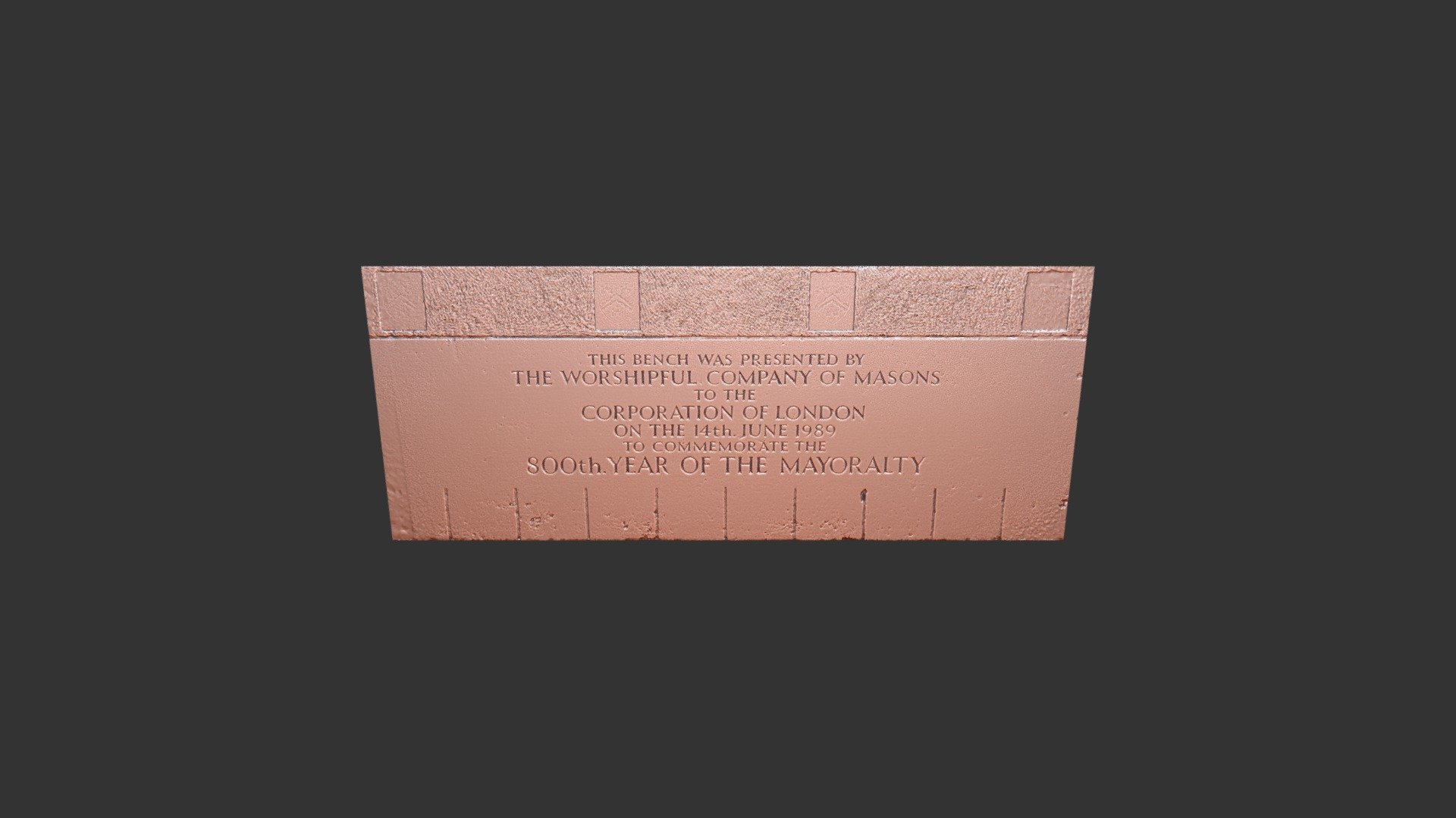 Worshipful company of masons bench - 3D model by AlexDenysJupp [2e73af1 ...