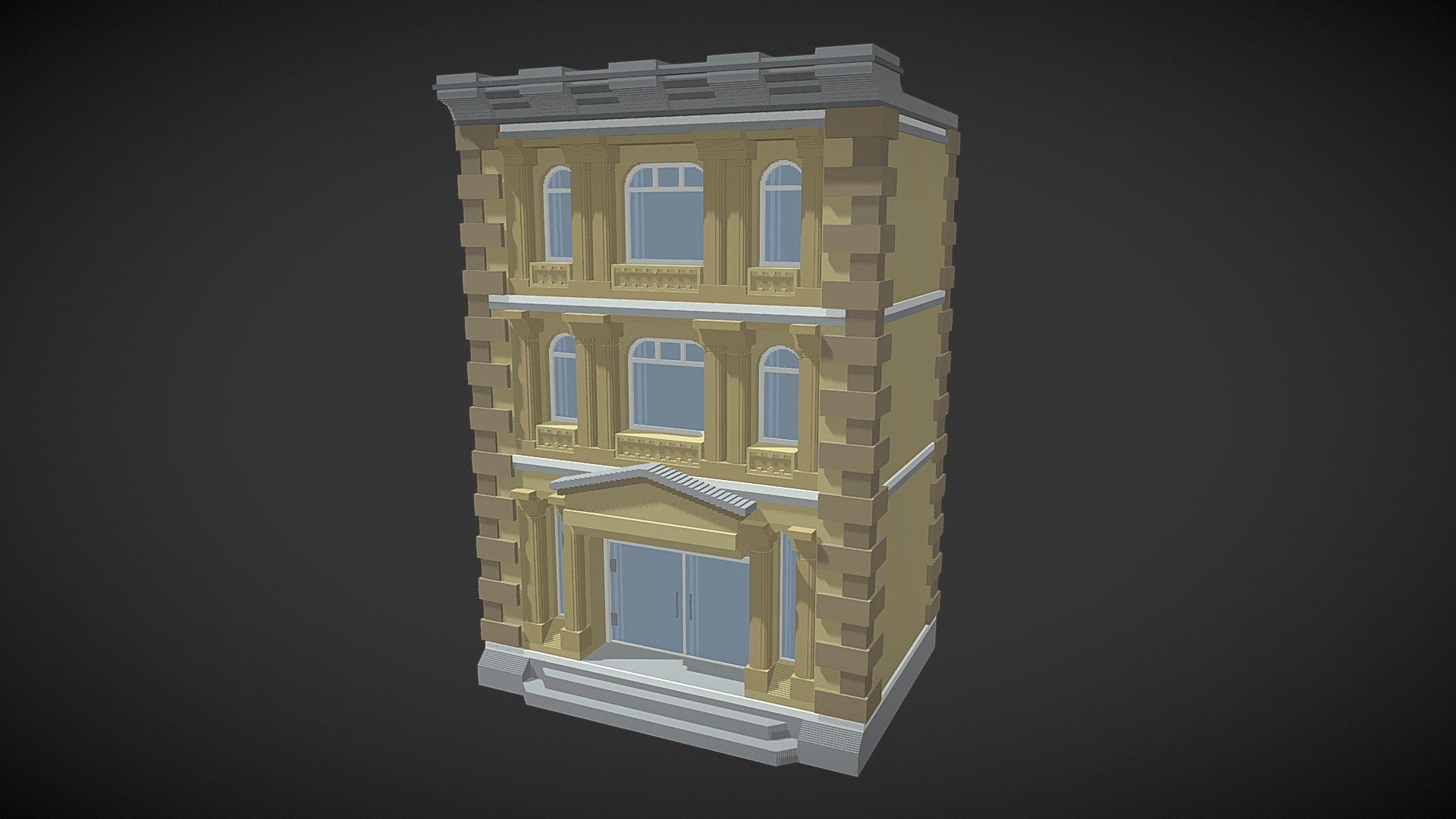 Voxel House - 3D model by Shavorich [2e7586b] - Sketchfab