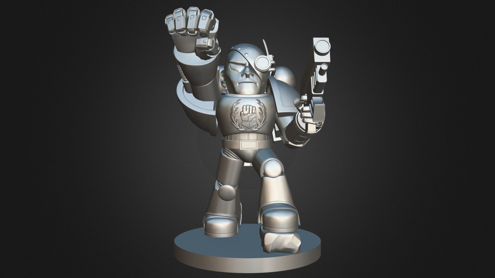 Crimson Warhammer - 3D model by Yacine BRINIS (@Yacinebrinis) [2e76405 ...