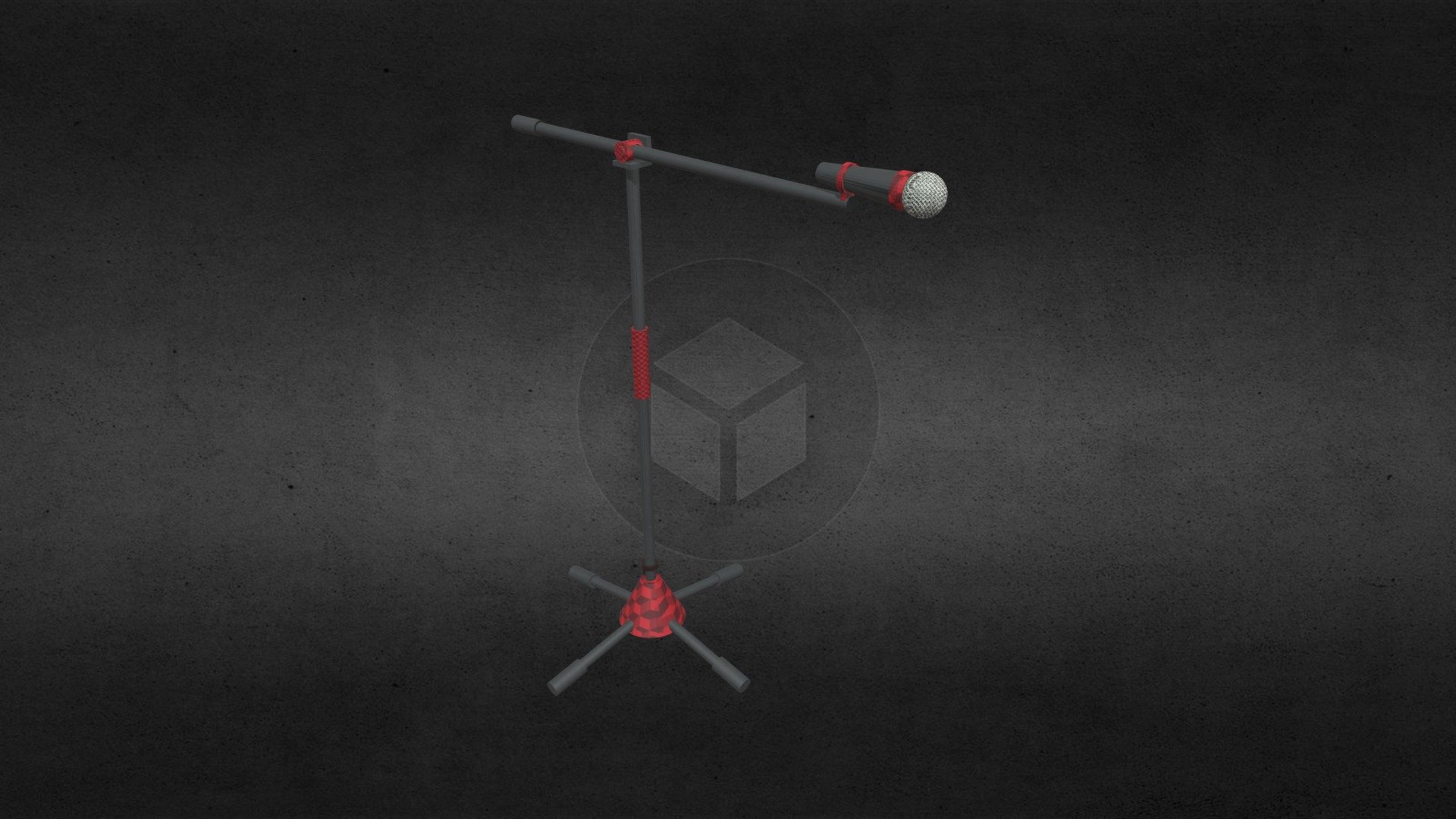 Mic with Stand - 3D model by Ade Syahputra (@adesyahputra) [2e77c64 ...