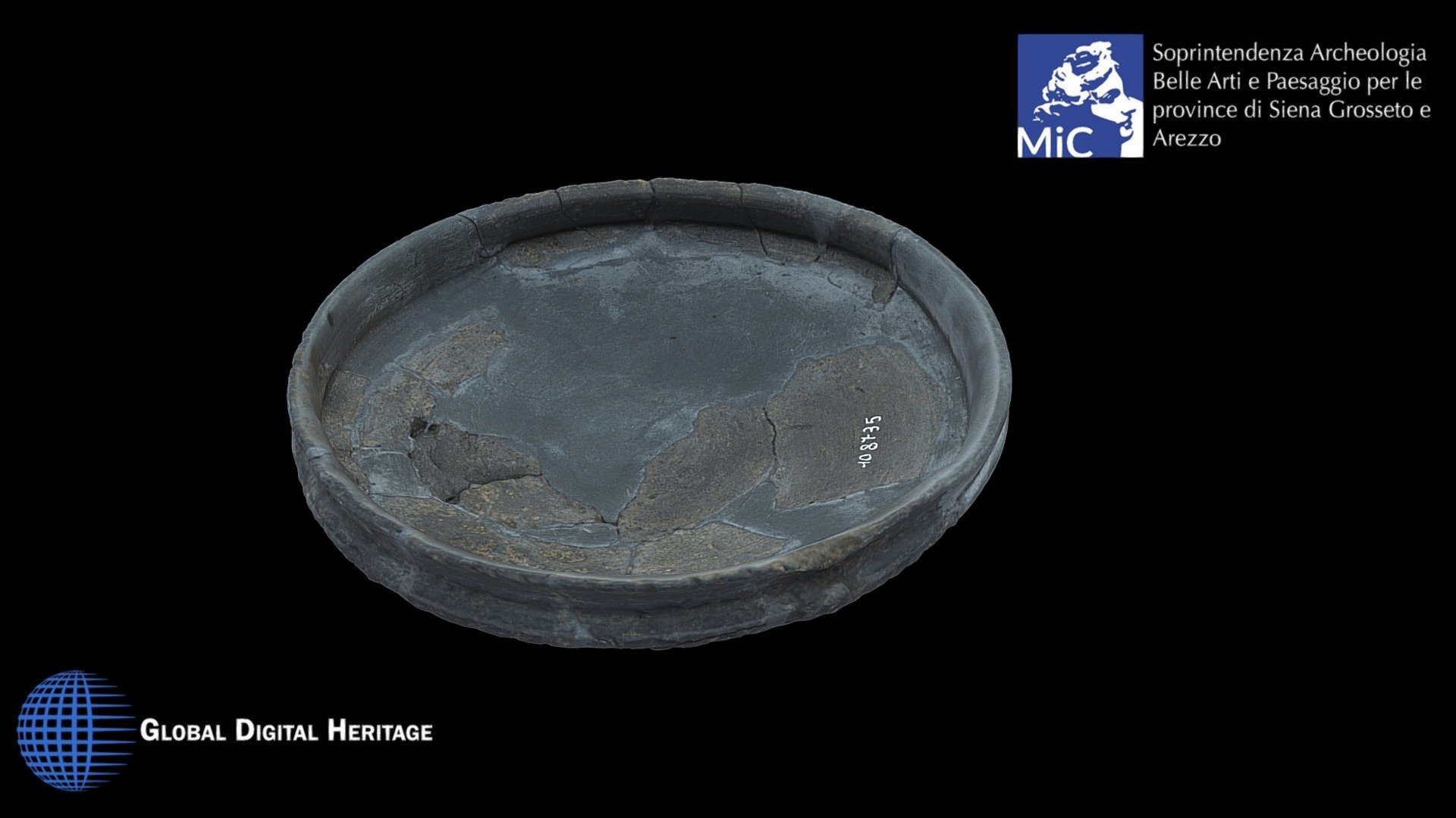 Etruscan bucchero pilgrim flask - Download Free 3D model by Global ...