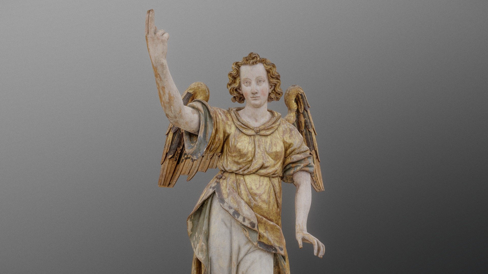 Rennaisance church angel statue - 3D model by Regional Museum in Ústí ...