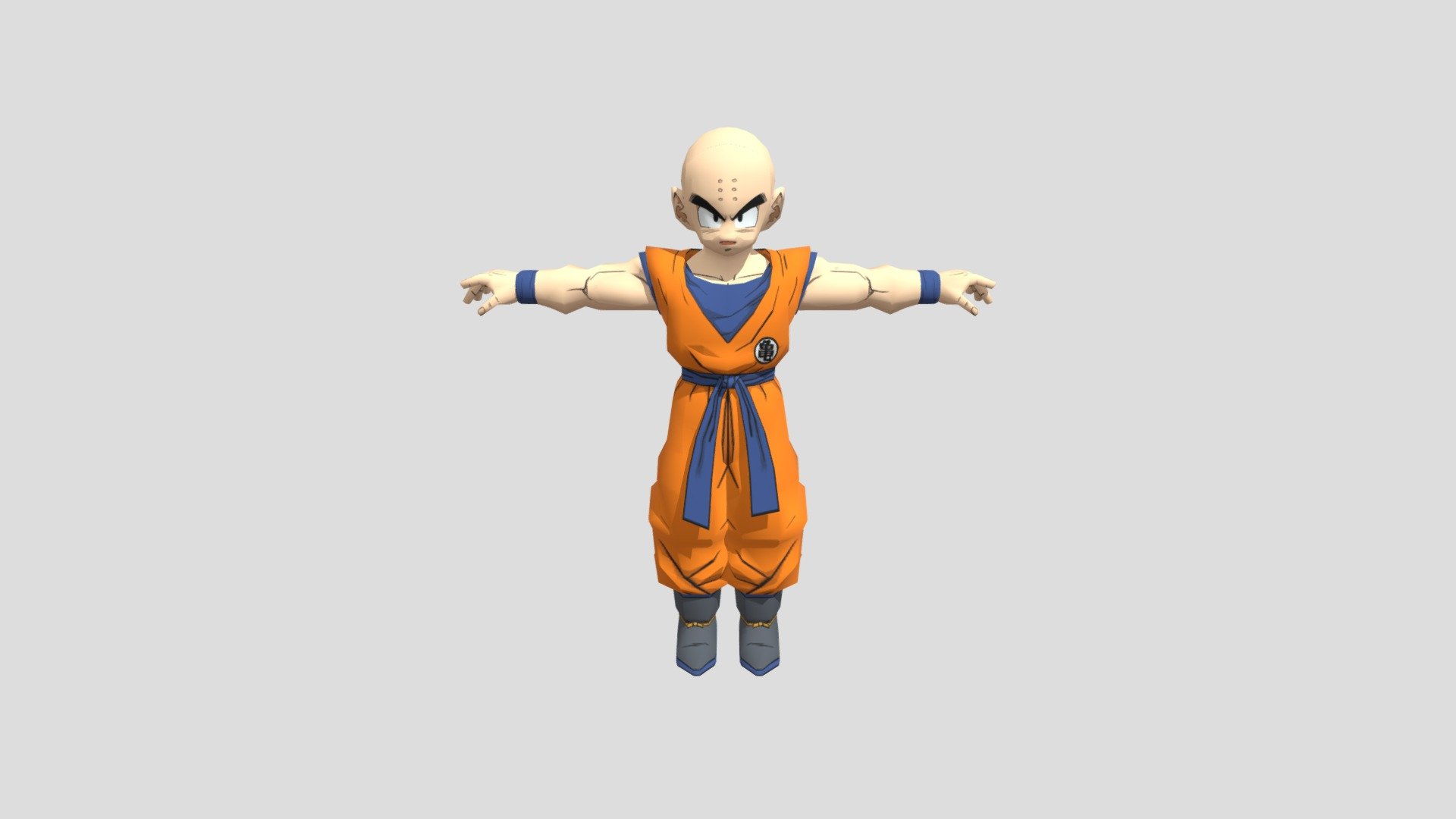 Dragon Ball Z Krillin - Download Free 3D model by Tigerar1 (@allanromanreyes) [2e7a69f] - Sketchfab