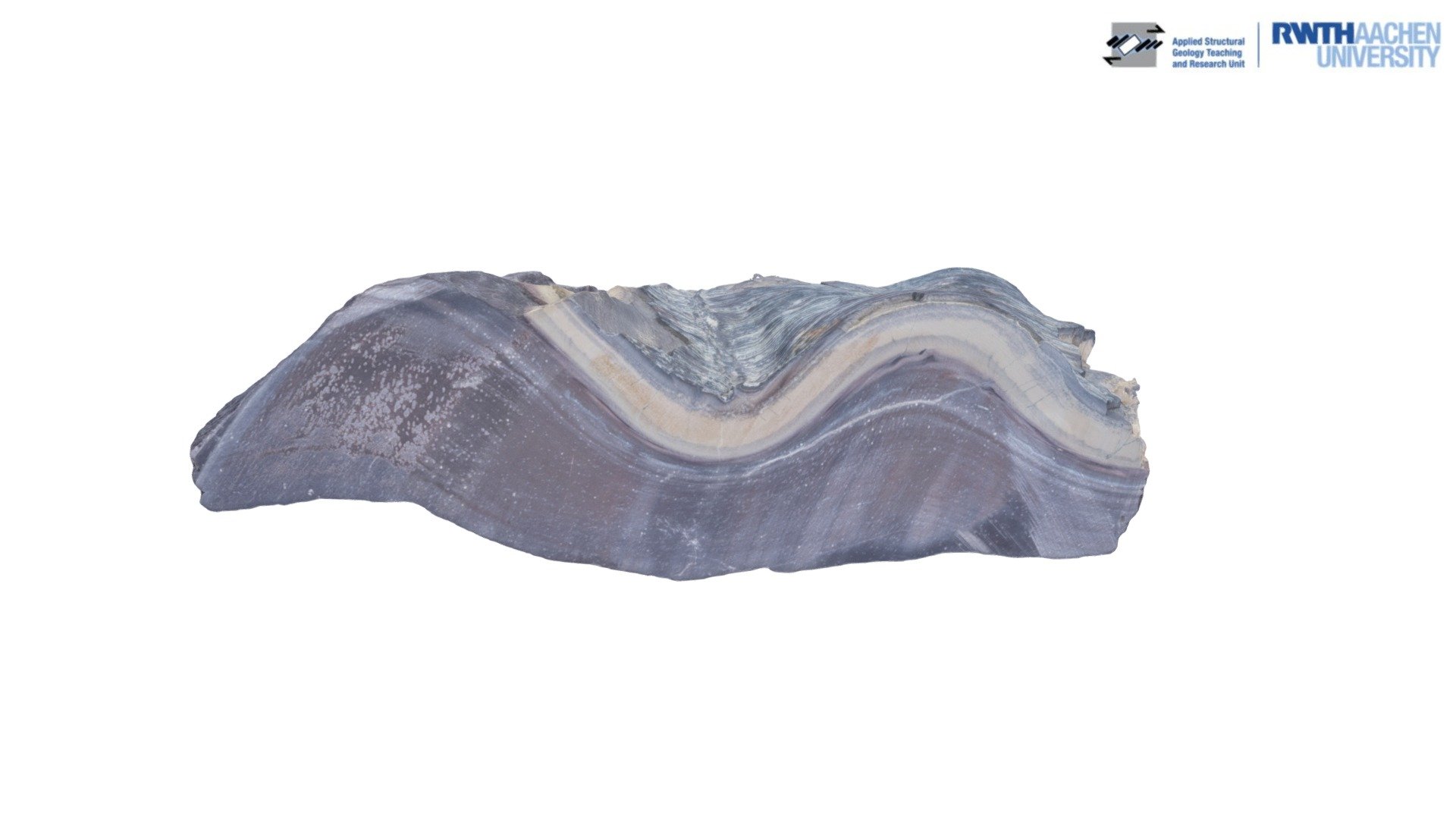 No. 8 | Fold with folded lineation - 3D model by Applied Structual ...
