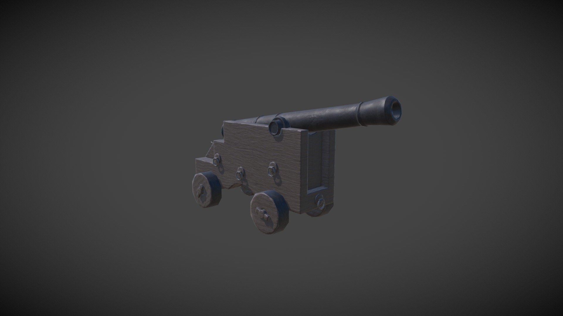 Low Poly Cannon - 3D model by Anthony Madorma (@anthonymadorma ...