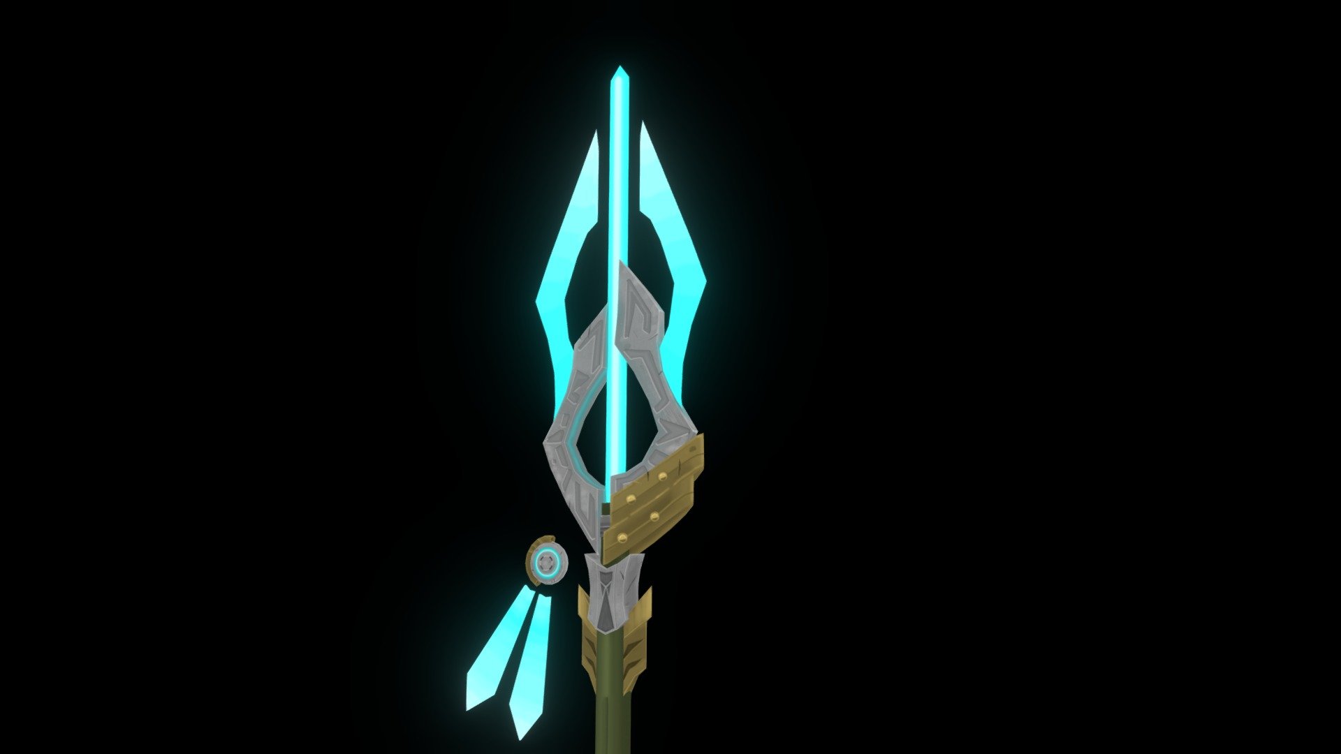 Energy trident - 3D model by YJW [2e83b73] - Sketchfab