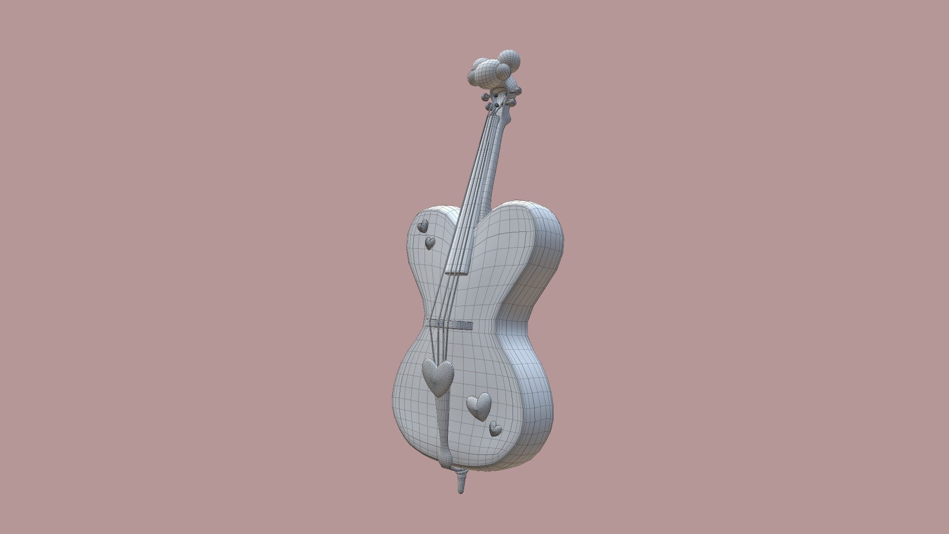 Cute Cello - 3D model by mnpettibone [2e867a4] - Sketchfab