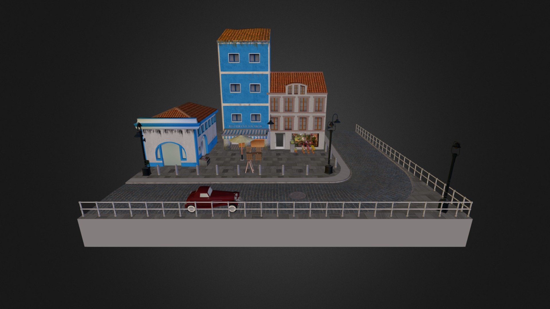 City Scene - 3D model by thibault [2e8aa3d] - Sketchfab