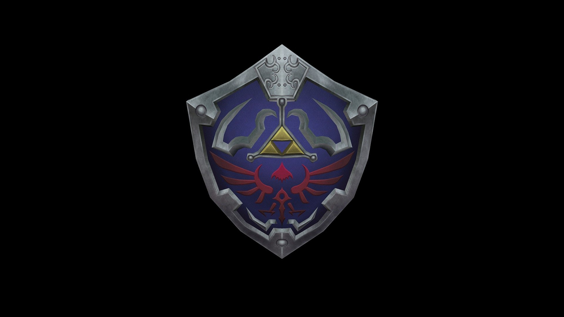 Items>Shields>Hylian Shield - Download Free 3D model by jameslucino117 ...