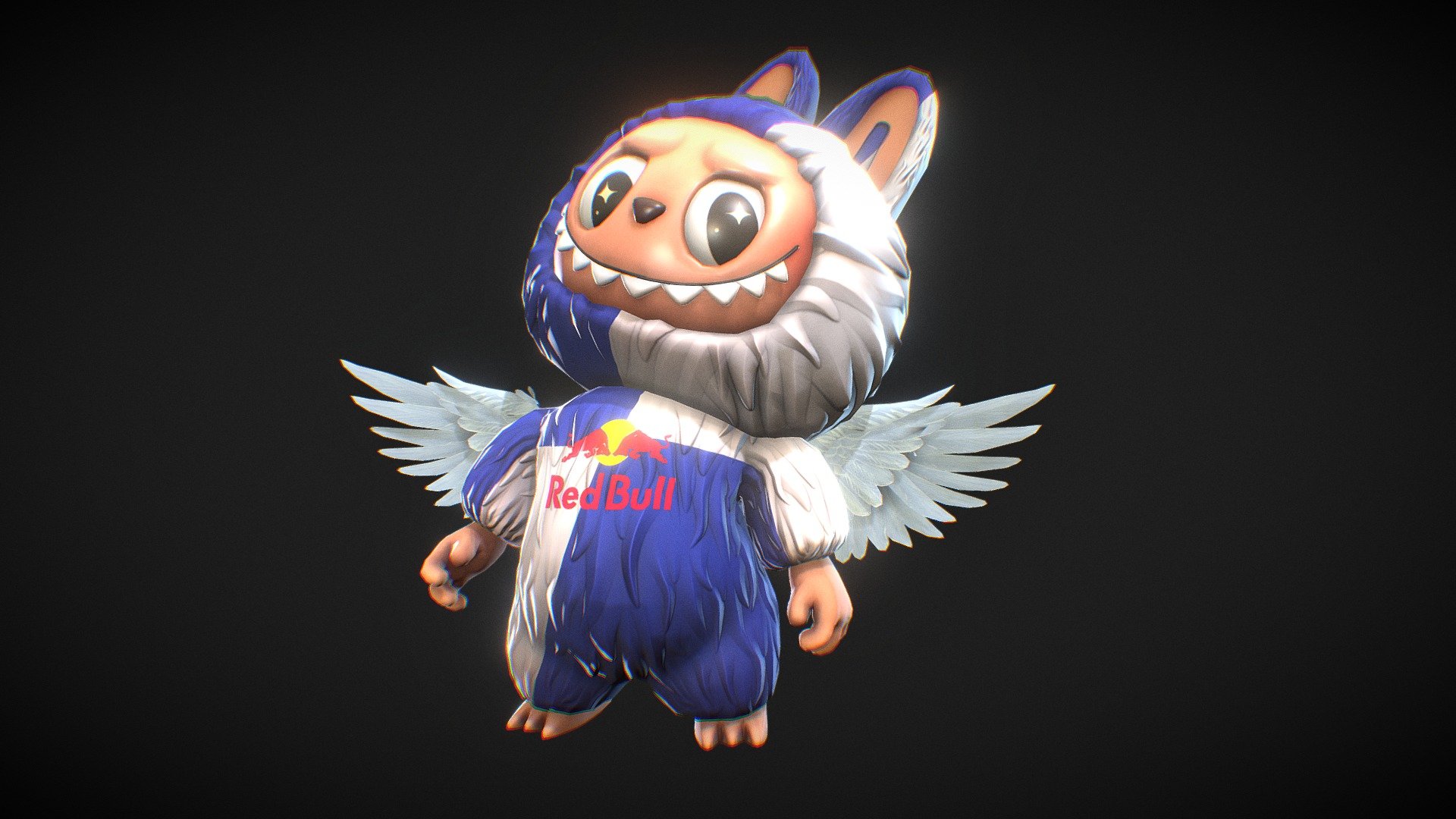 Labubu & Red bull 3D - Download Free 3D model by Alex CGW (@alex ...