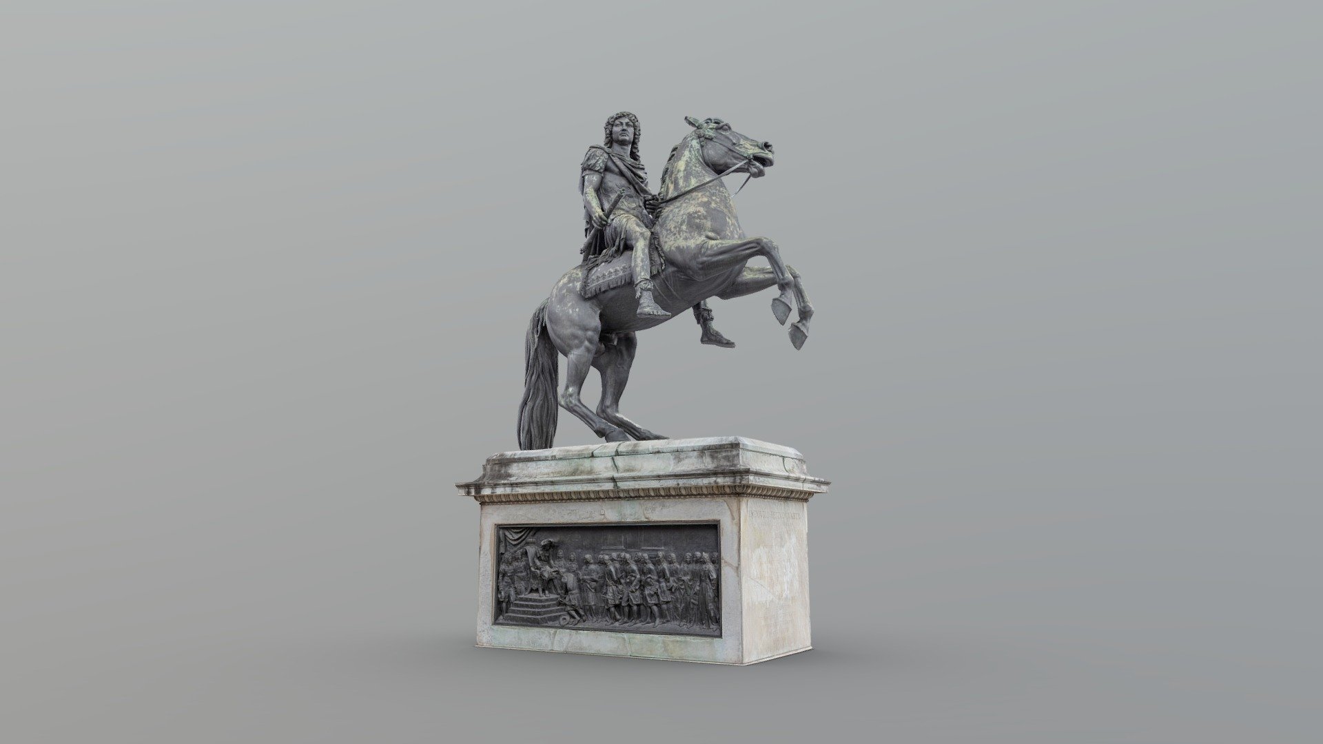 Bosio's equestrian statue of Louis XIV - Buy Royalty Free 3D model by ...