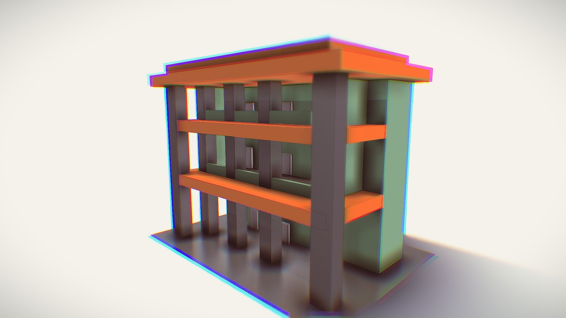 ตึกกุ๊กกู๋ - 3D model by Fab (@s235641) [2e9481c] - Sketchfab