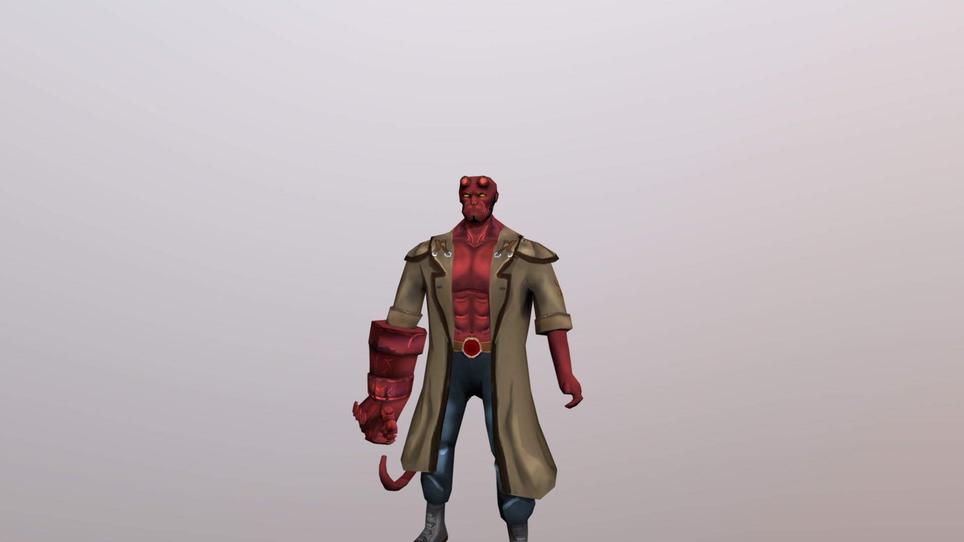 Hellboy - 3D model by 1512kenkennedy [2e94f76] - Sketchfab