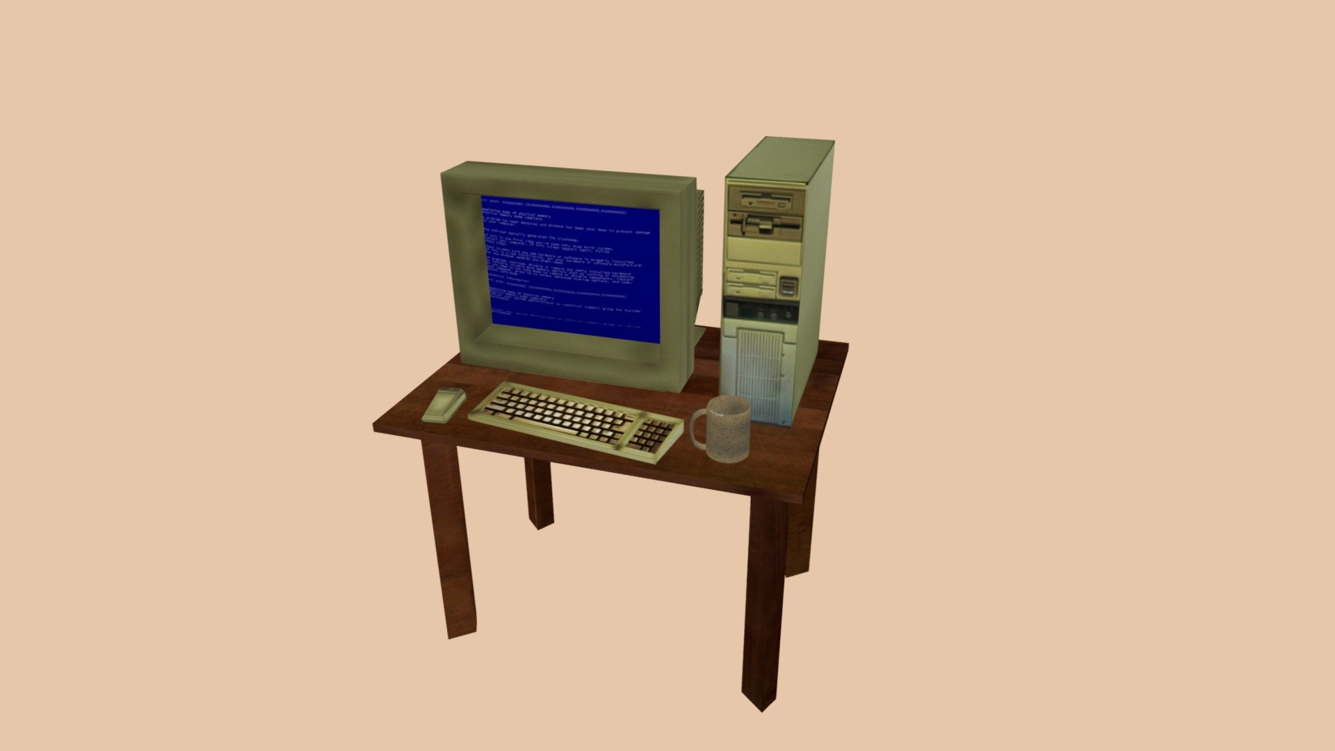 Computer Station - Download Free 3D model by The Matthew Cunningham ...