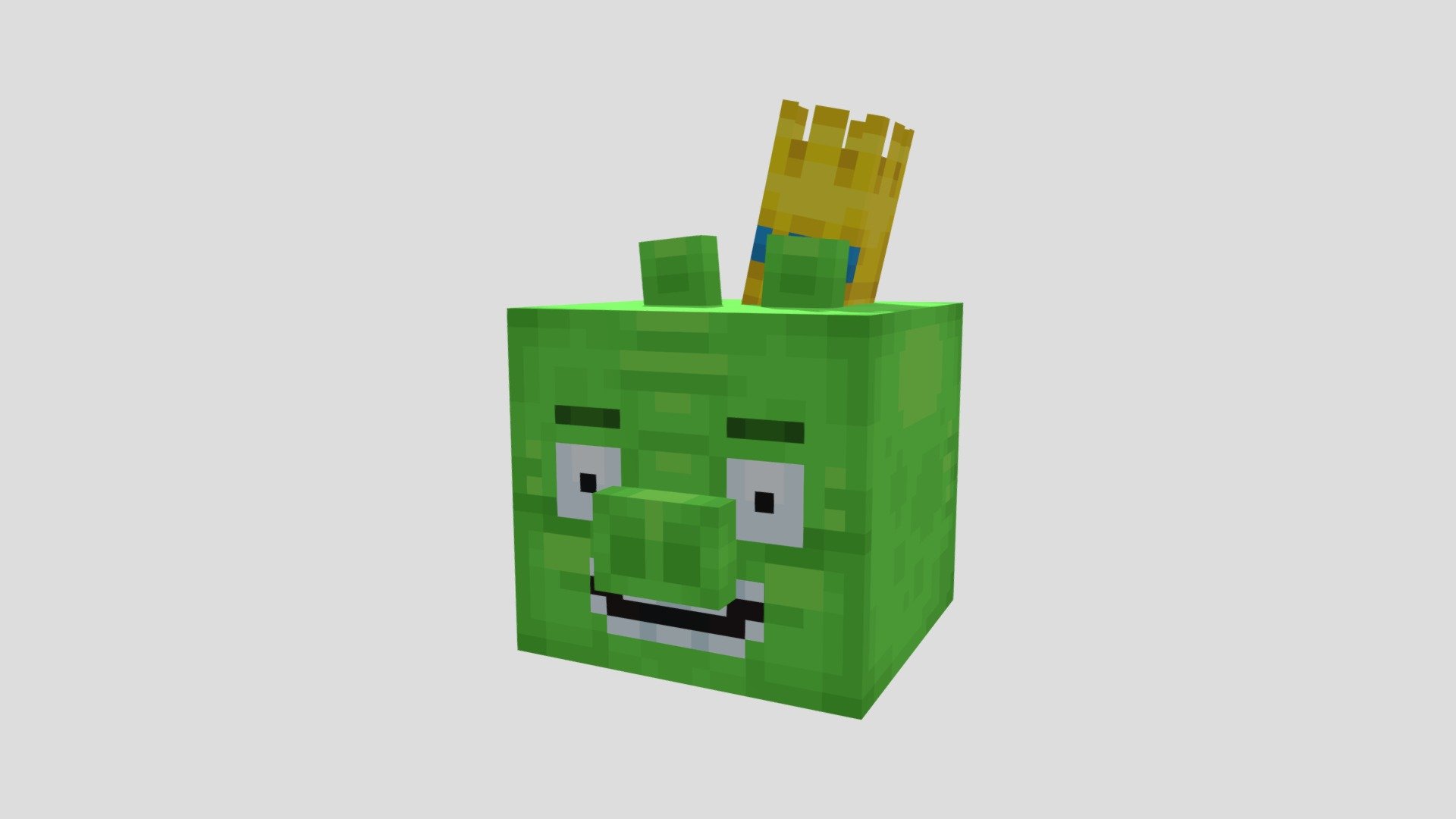 King Pig - Angry birds Minecraft Style - Download Free 3D model by ...
