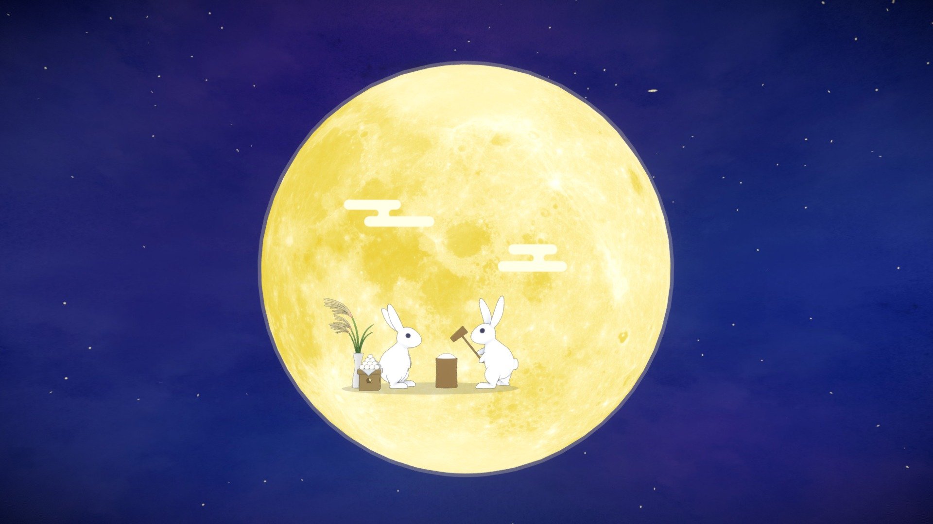 🌕 月見 ~ Moon Viewing 🌕 - 3D model by Ellie DB (@elliedb) [2e967d6 ...