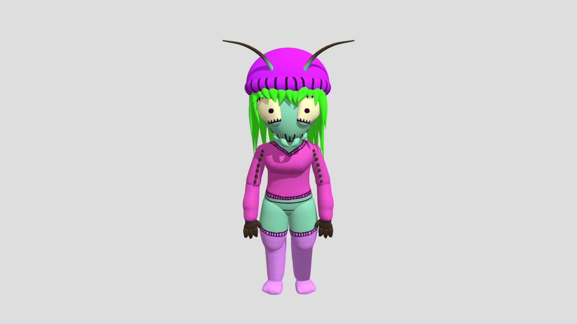 Gremlin Unseparated - Download Free 3D model by Cassie M. (@badgers_yt ...