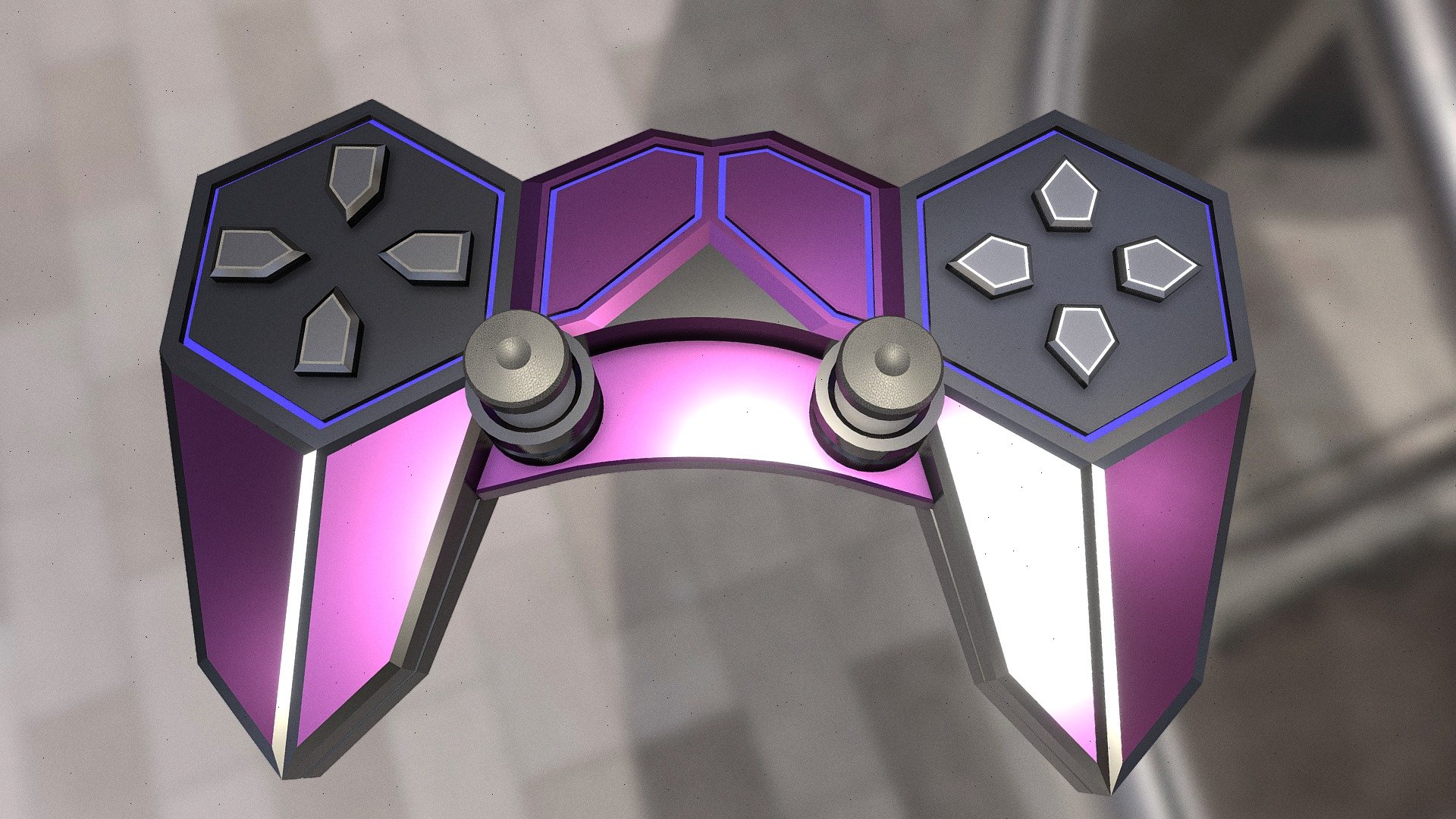 Low poly GamePad - Download Free 3D model by tekuto1s [2e9d8e9] - Sketchfab