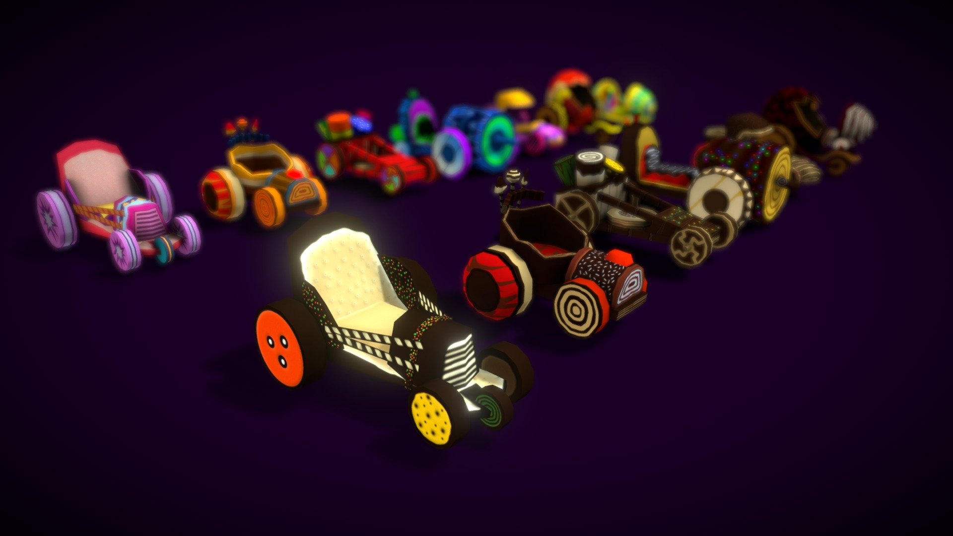 Cartoon_sweet car - Buy Royalty Free 3D model by vustudios [2e9d938 ...