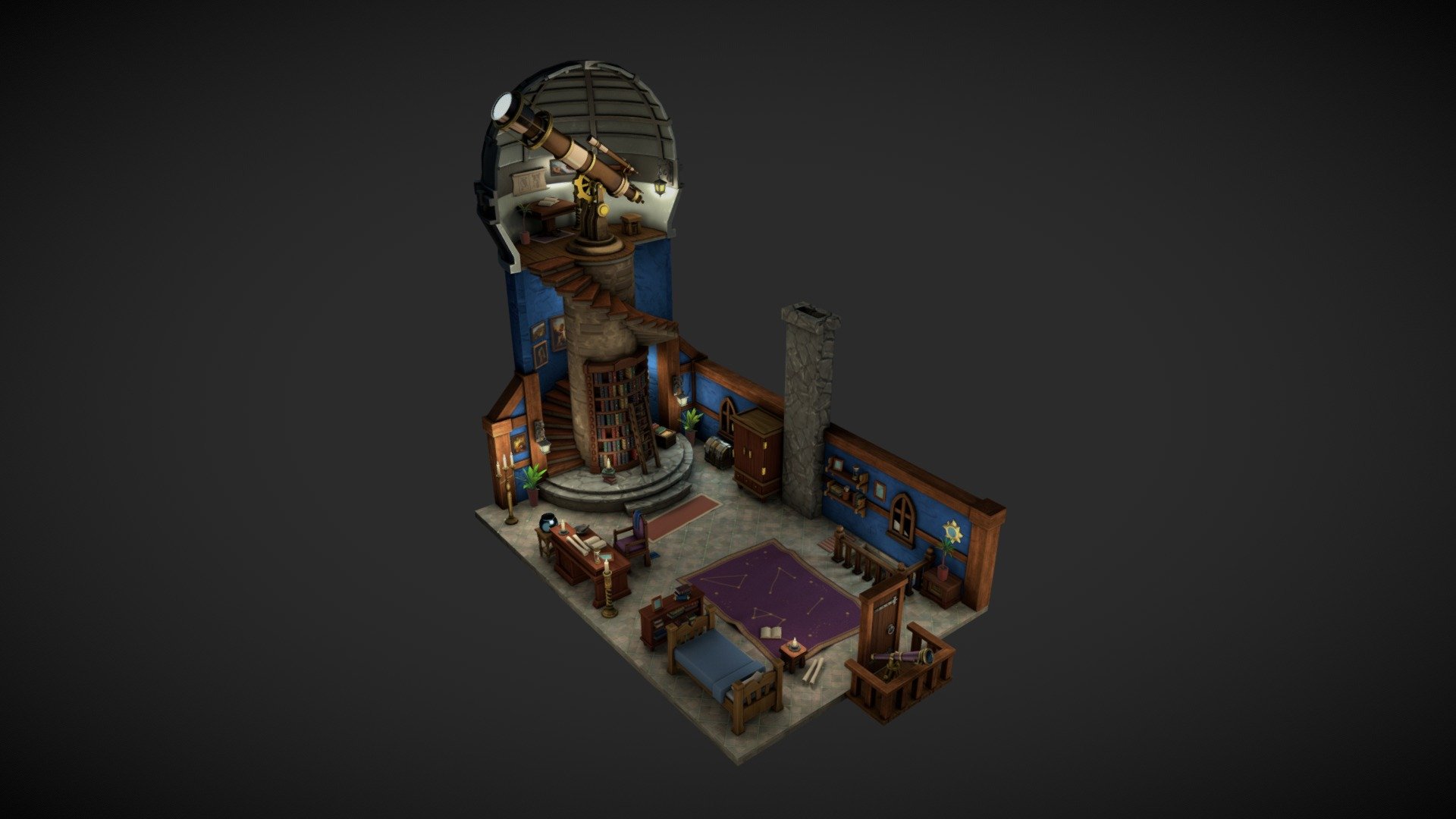 Observatory interior - 3D model by Saular [2e9e182] - Sketchfab