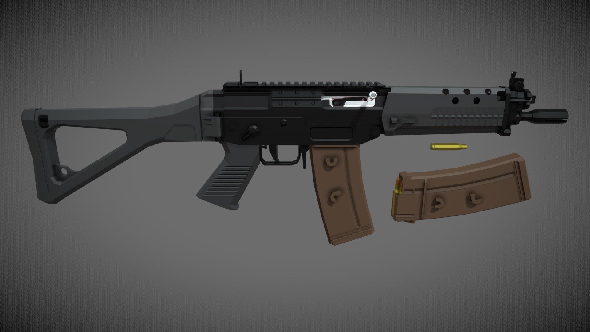 low-poly SIG SG-553 - Download Free 3D model by D_U (@DU1701) [2e9ebf6 ...