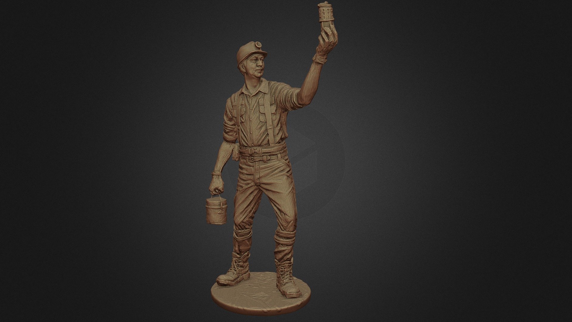 MINER - Buy Royalty Free 3D model by lestersculpt [2ea0daa] - Sketchfab ...