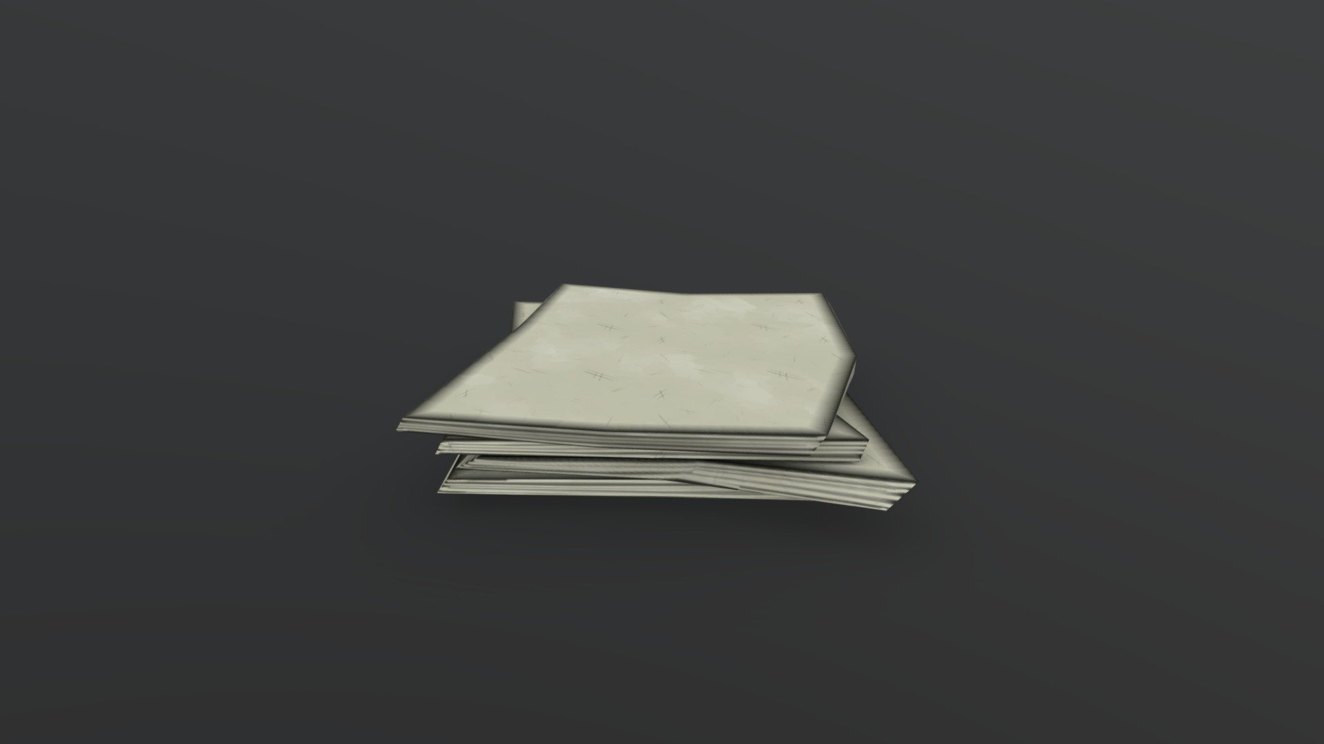Cartoon Handpainted Paper Stack - 3D model by Marjill_Katzen [2ea94ed ...