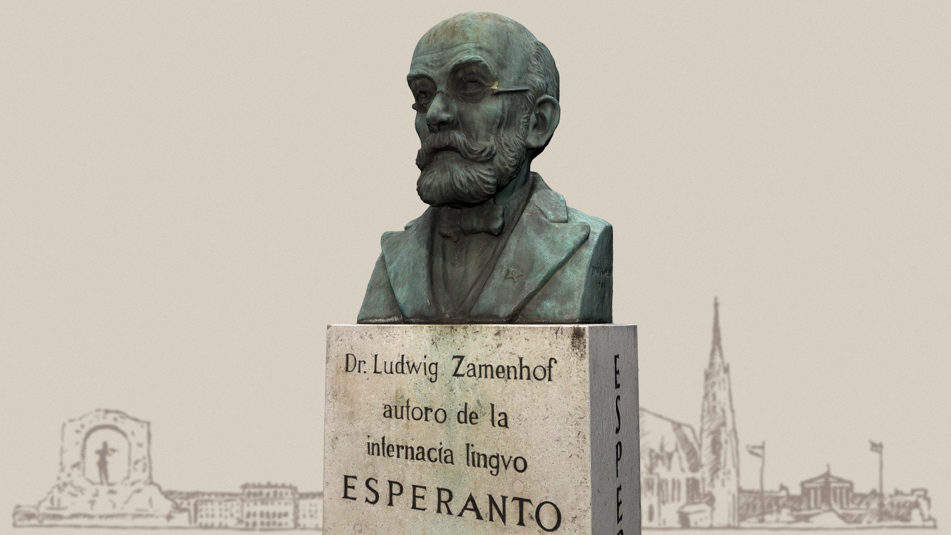 Ludwig Zamenhof - 3D model by noe-3d.at (@www.noe-3d.at) [2eae028 ...