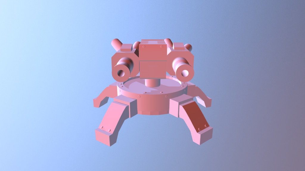 Turret - 3D model by Daniel772 [2eae855] - Sketchfab