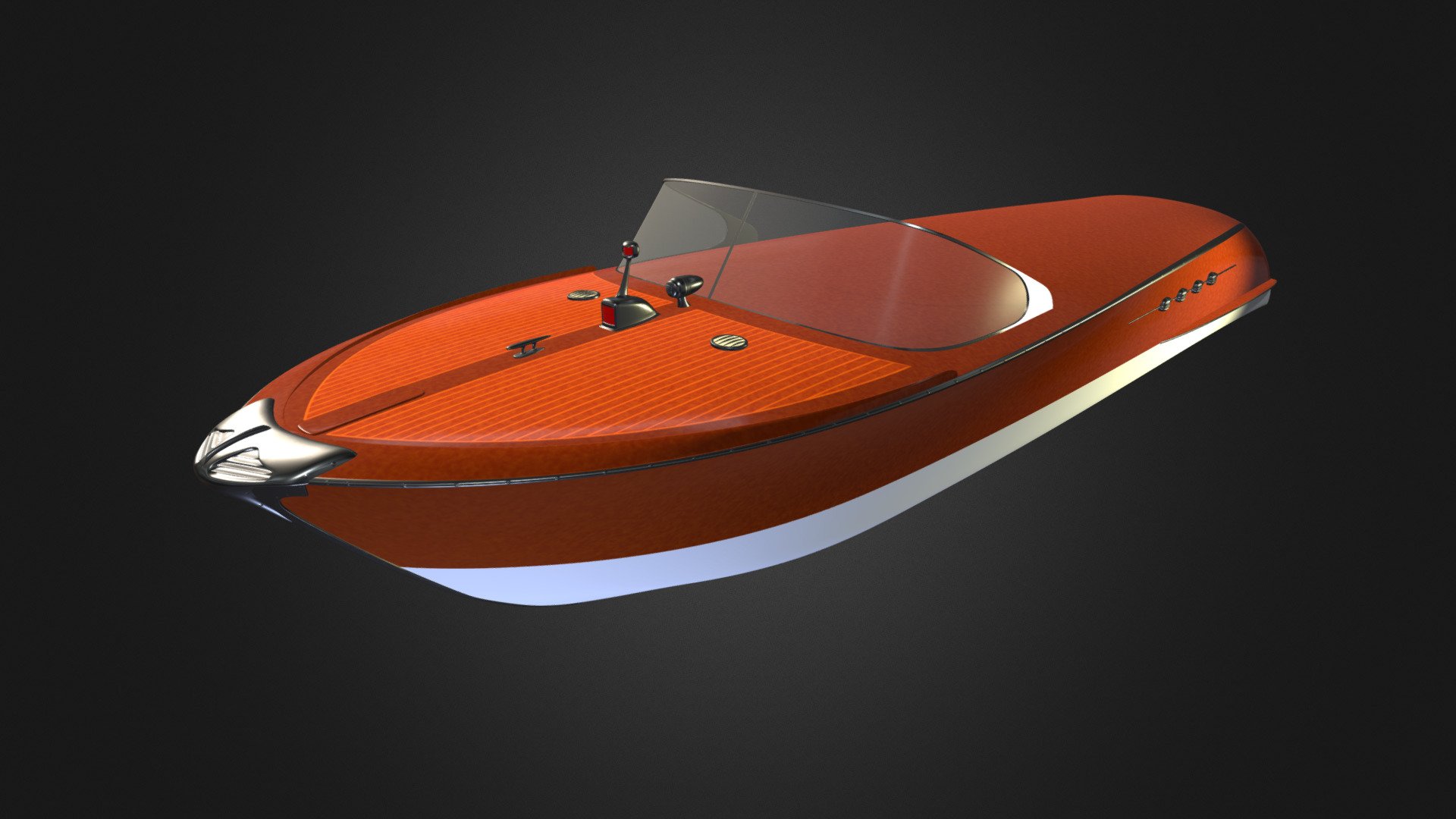 classic mahogany runabout - 3D model by kitcad3d [2eb08c0] - Sketchfab
