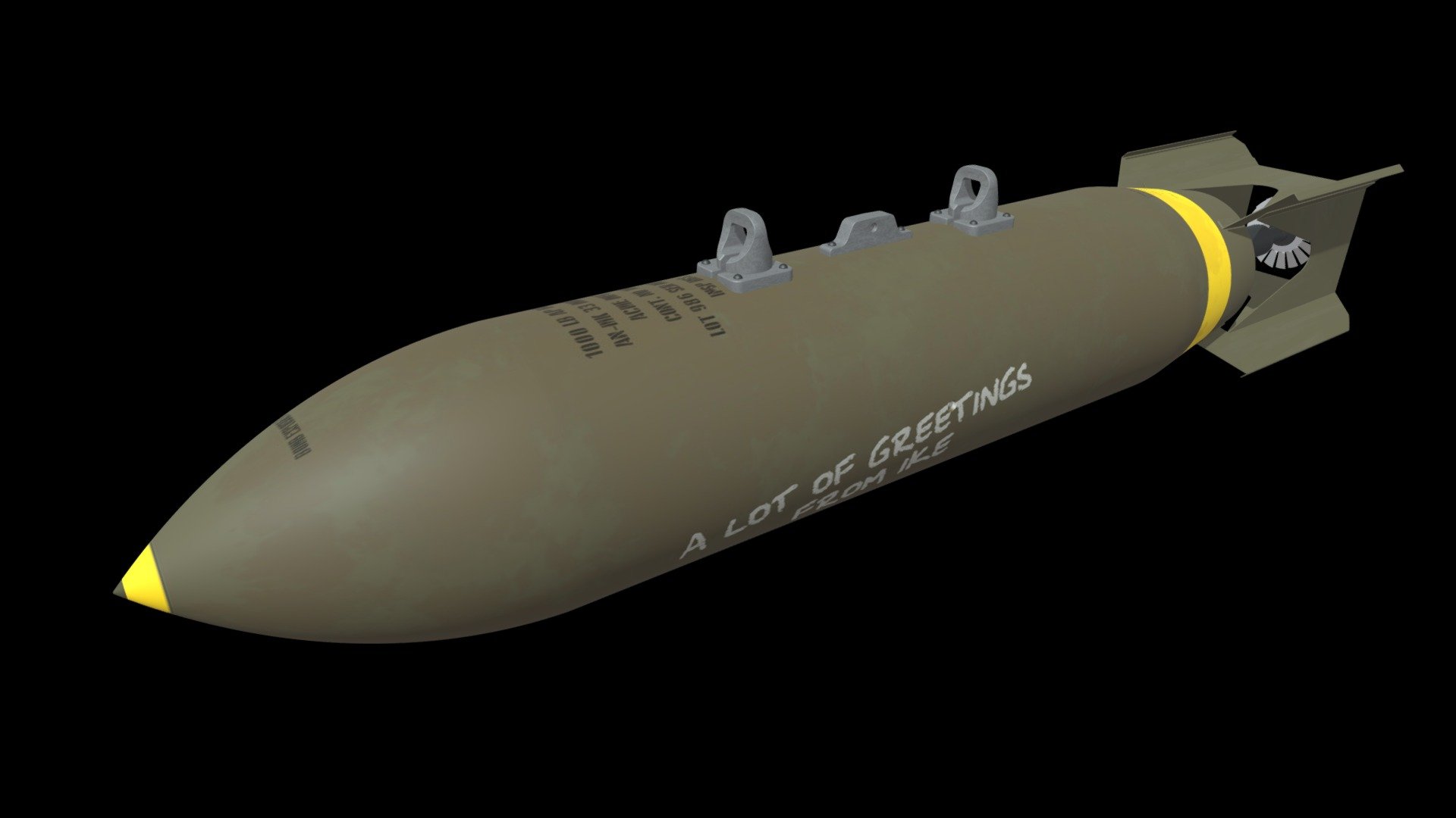 AN-MK 33 Armor Piercing Bomb - 3D model by Edgar Brito (@e.brito ...