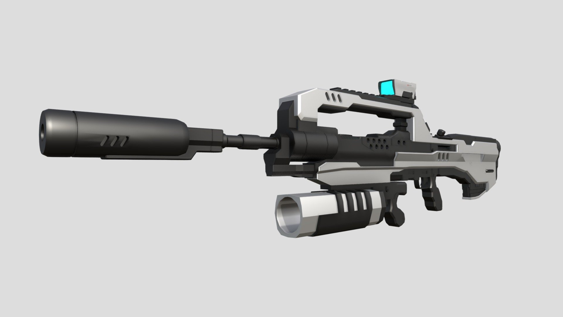 Battle Rifle Model - 3D model by jacobjordan386 [2eb143c] - Sketchfab