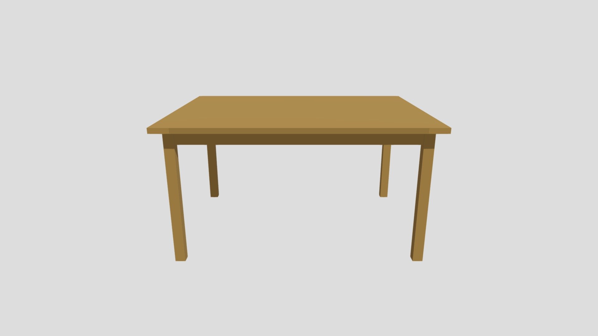 Simple Table Download Free 3D Model By JonnesTT 2eb5422 Sketchfab